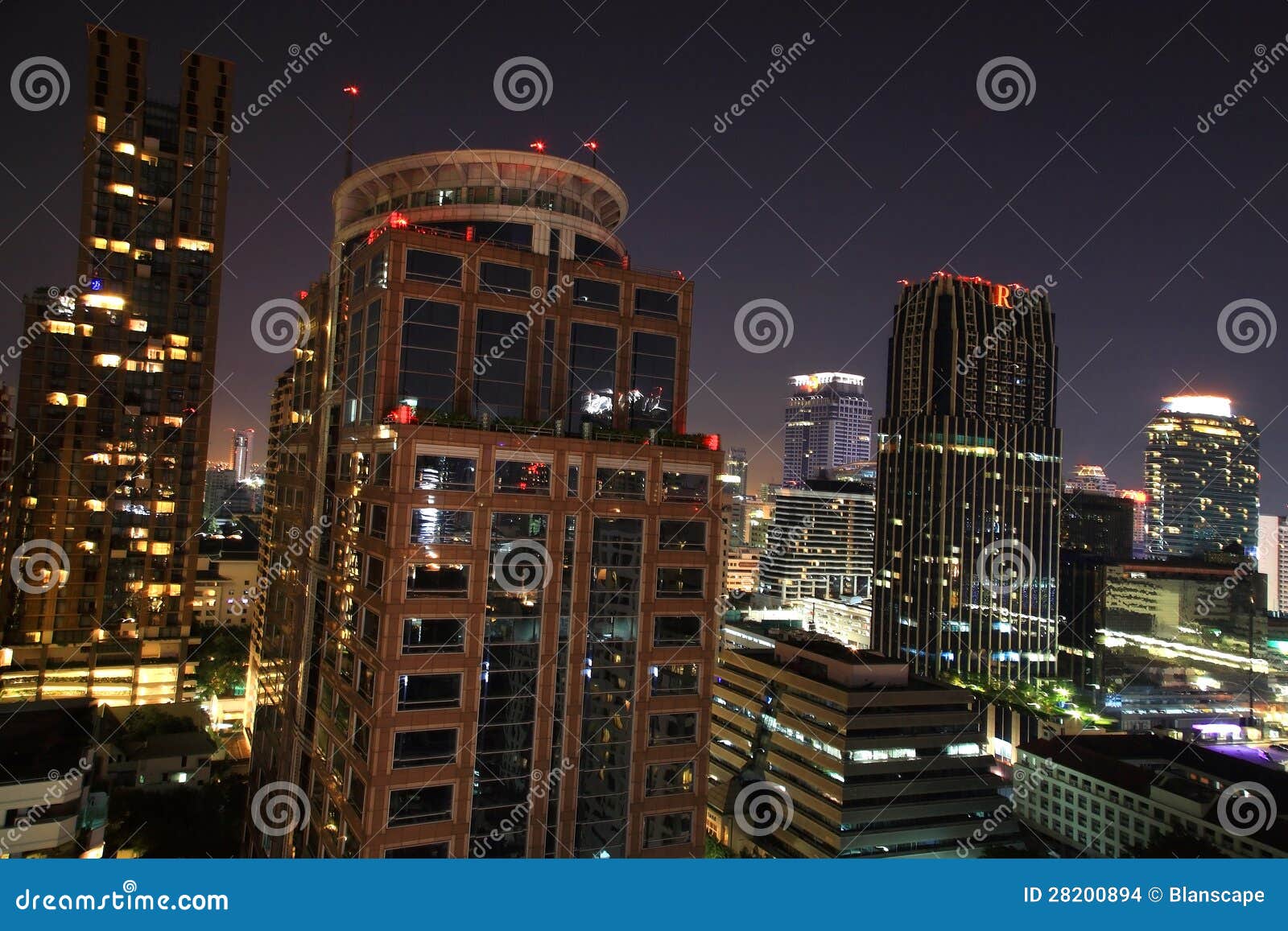 Skyline View at Ratchaprasong District Editorial Stock Image - Image of ...