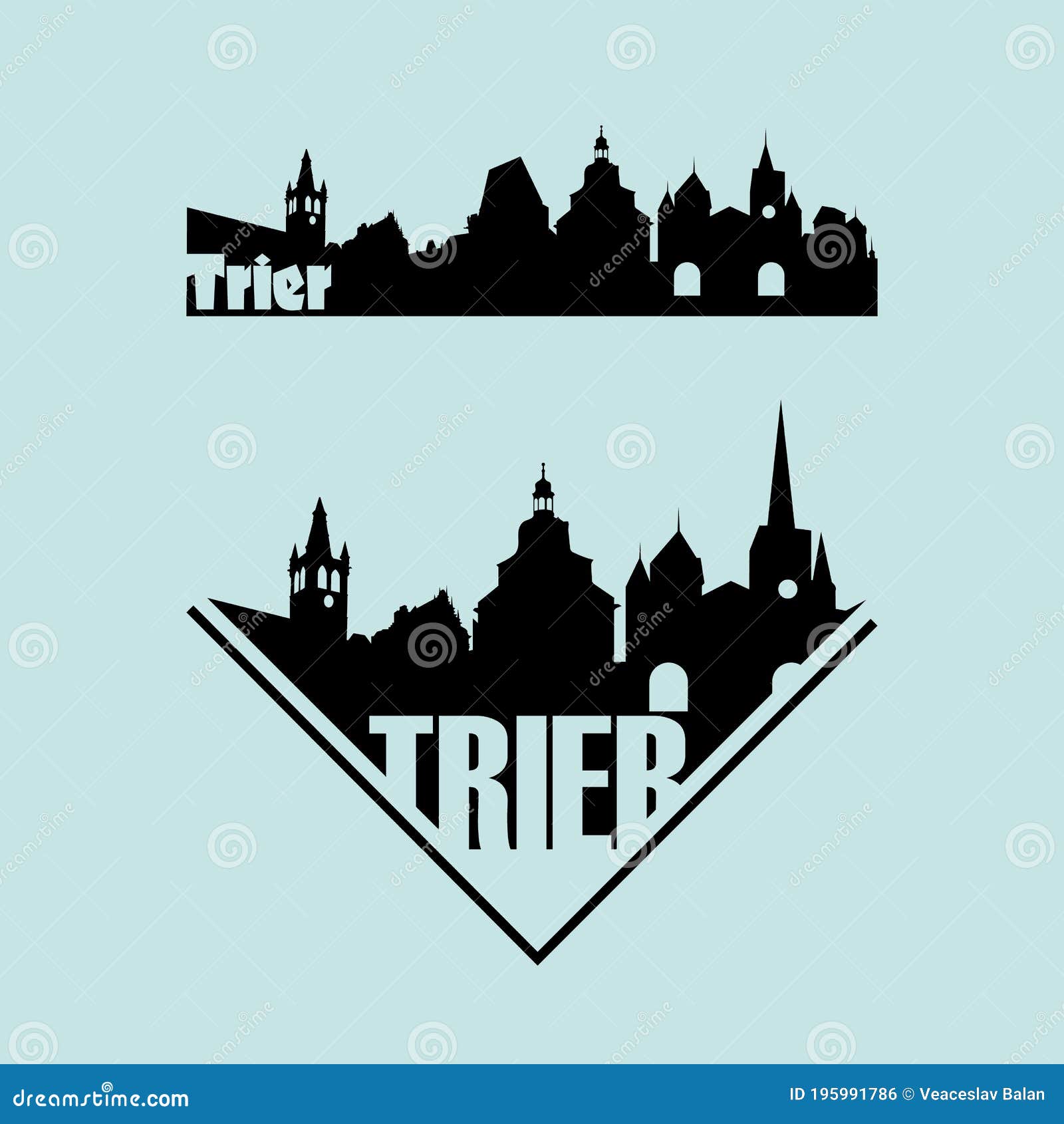 Skylines of the Tourist Town of Trier in Germany Editorial Photo ...