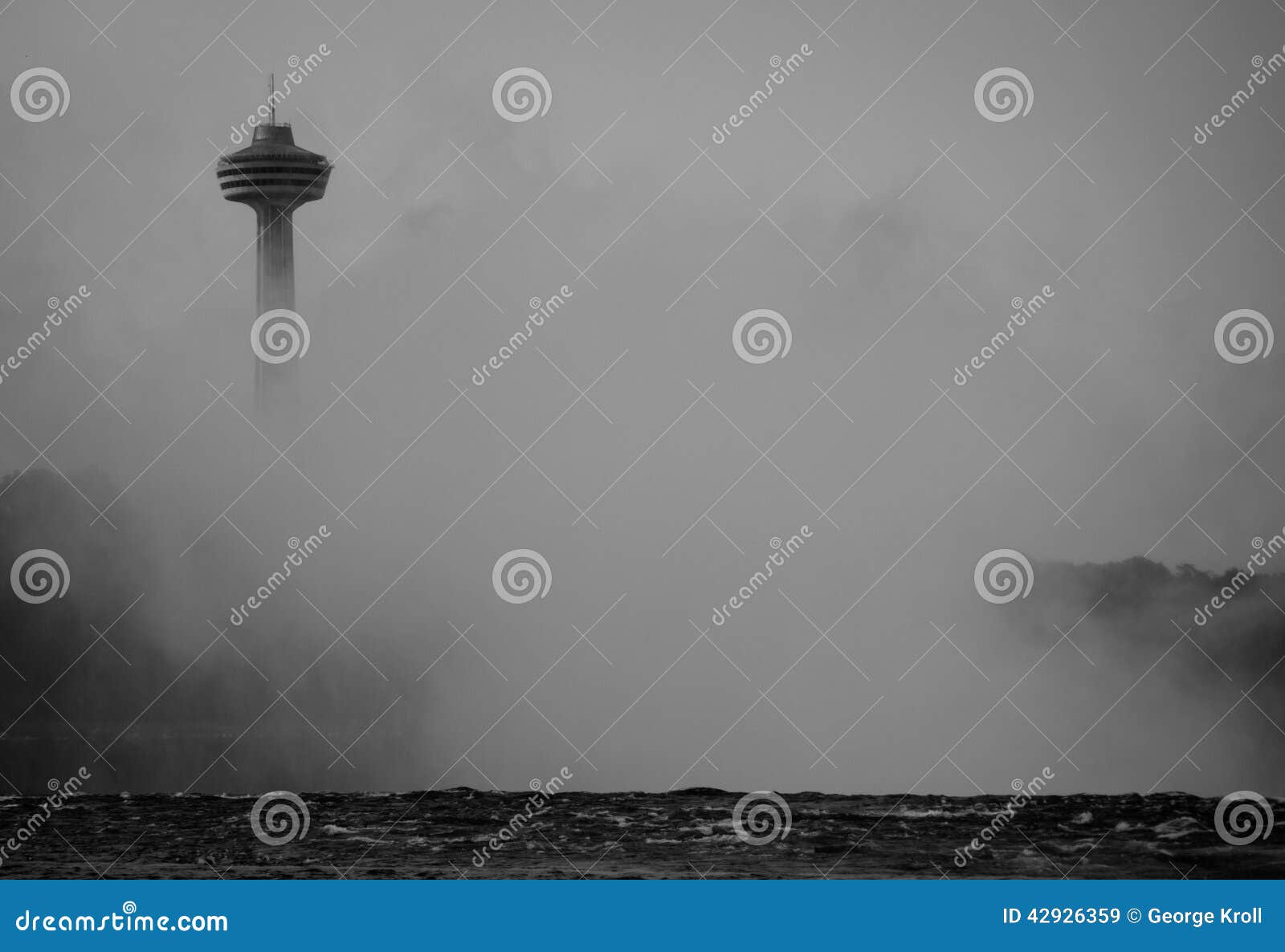 Skylon Tower Mist stock image. Image of mist, ontario - 42926359