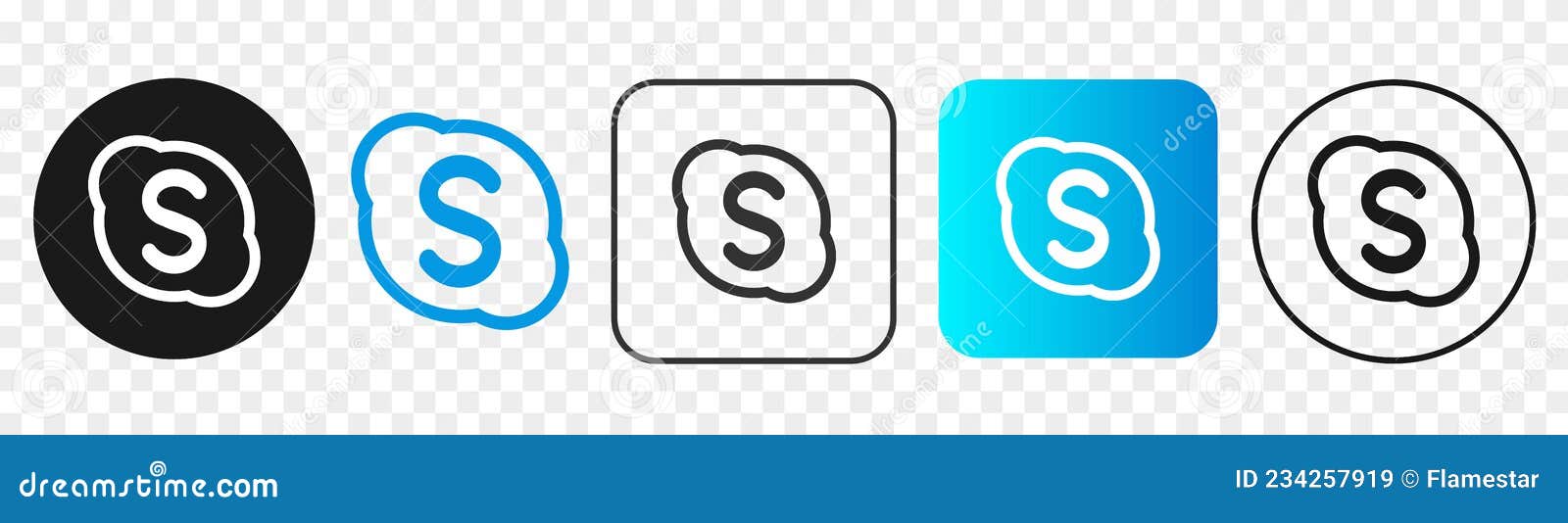 Skype Icon Vector. Skype Logo Vector Illustration. Editorial Stock ...