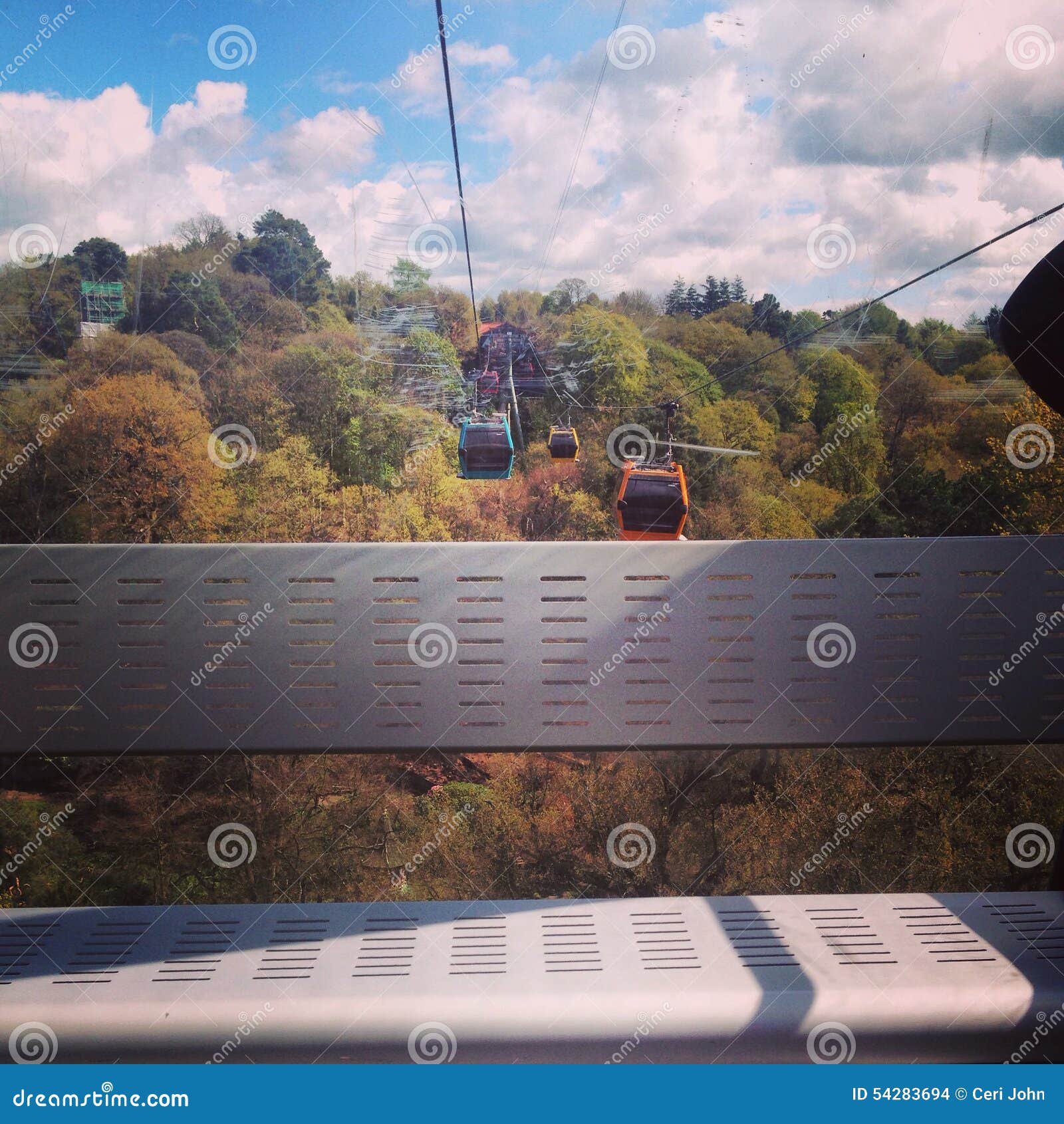 Skyride stock photo. Image of bench, skyride, towers - 54283694