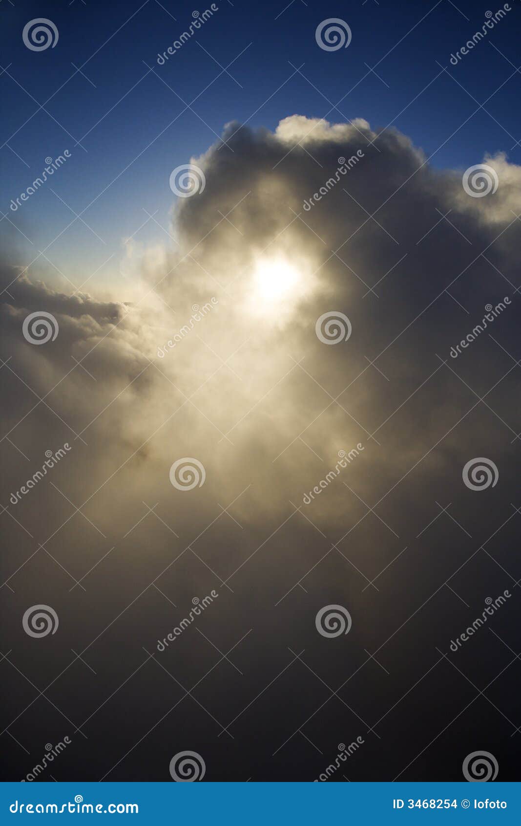 Skyscape with clouds. stock photo. Image of hawaii, aerial - 3468254