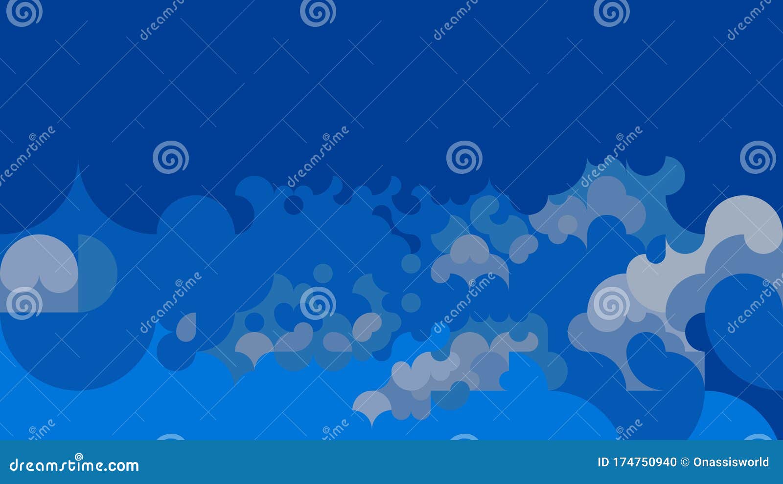 Skyscape Clouds Abstract Background Art Stock Illustration ...