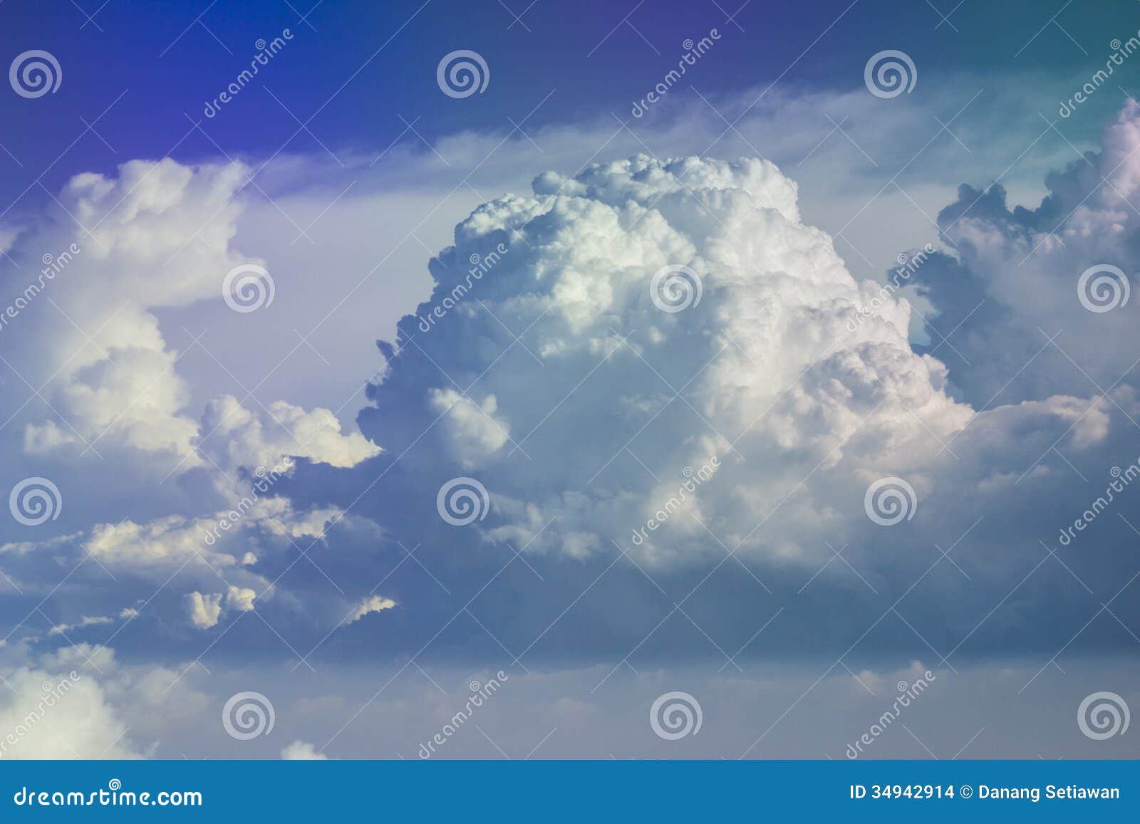 Skyscape with great clouds stock photo. Image of cloudy - 34942914