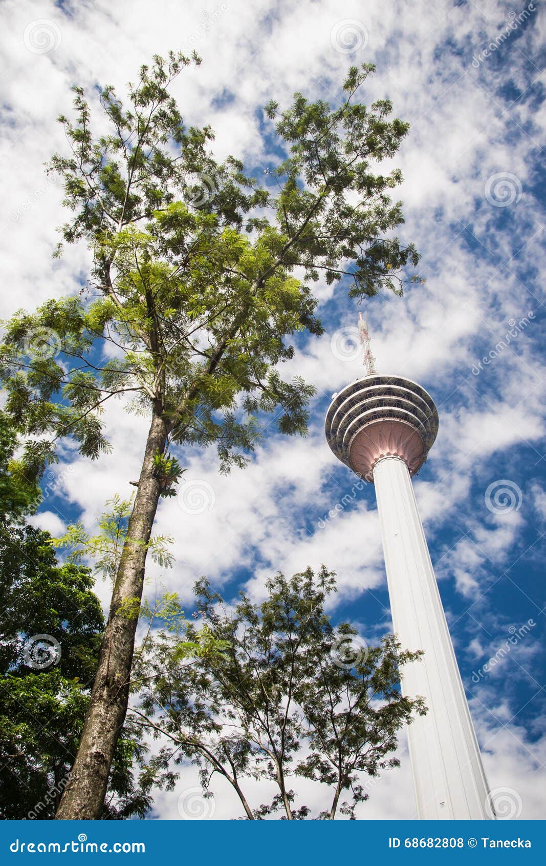 Skyscape with Menara Tower and Trees Malaysia Stock Photo - Image of ...