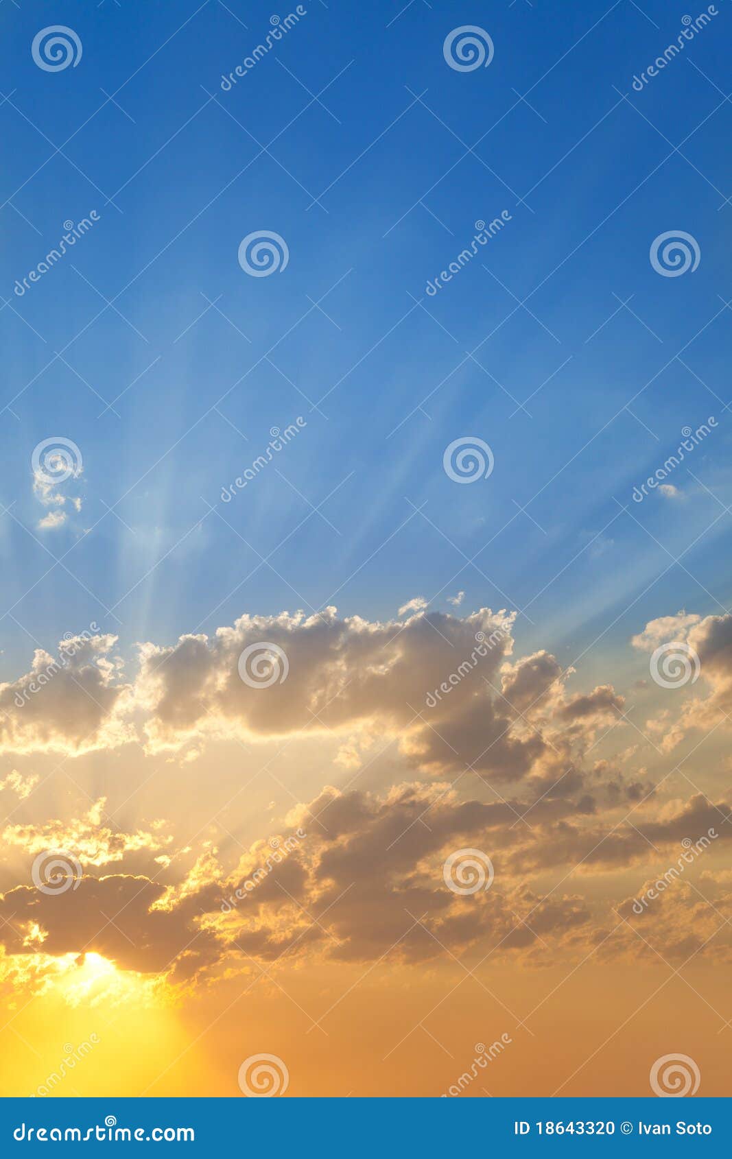 Skyscape at sunset stock photo. Image of landscape, skyscape - 18643320