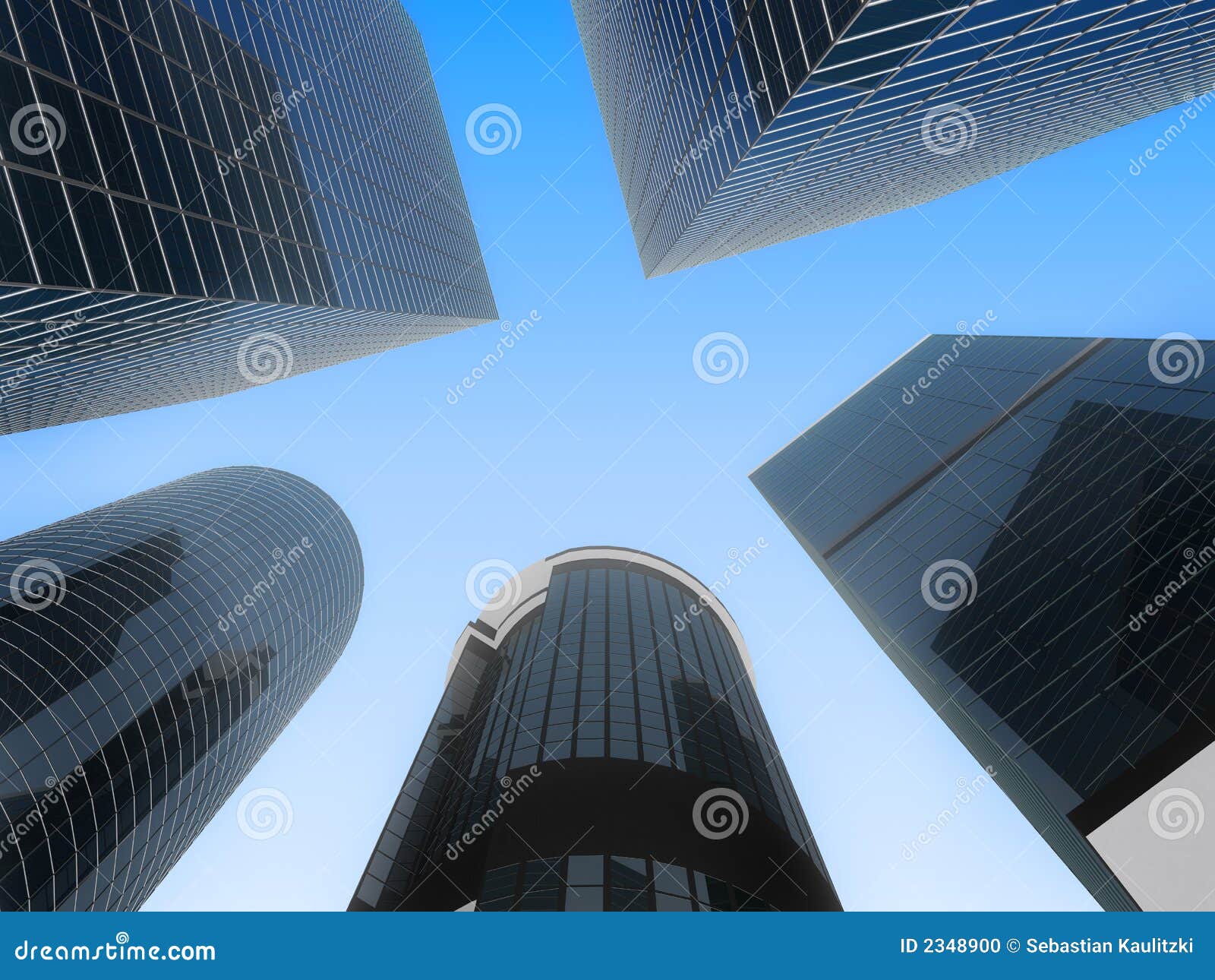 Skyscaper stock illustration. Illustration of district - 2348900
