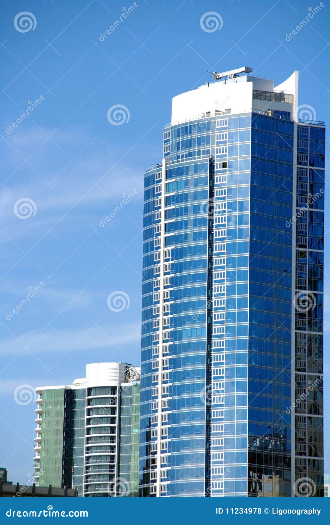 Skyscraper stock photo. Image of cloudscape, facade, downtown - 11234978