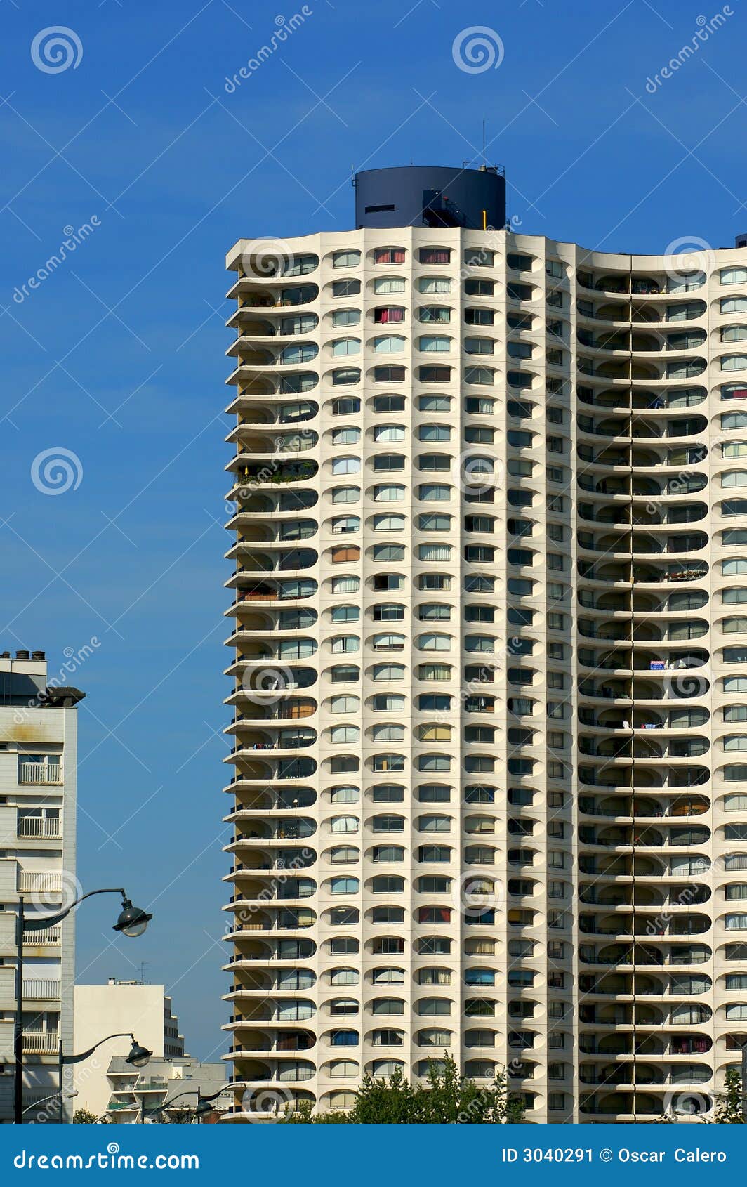 Skyscraper stock image. Image of balconies, high, architecture - 3040291