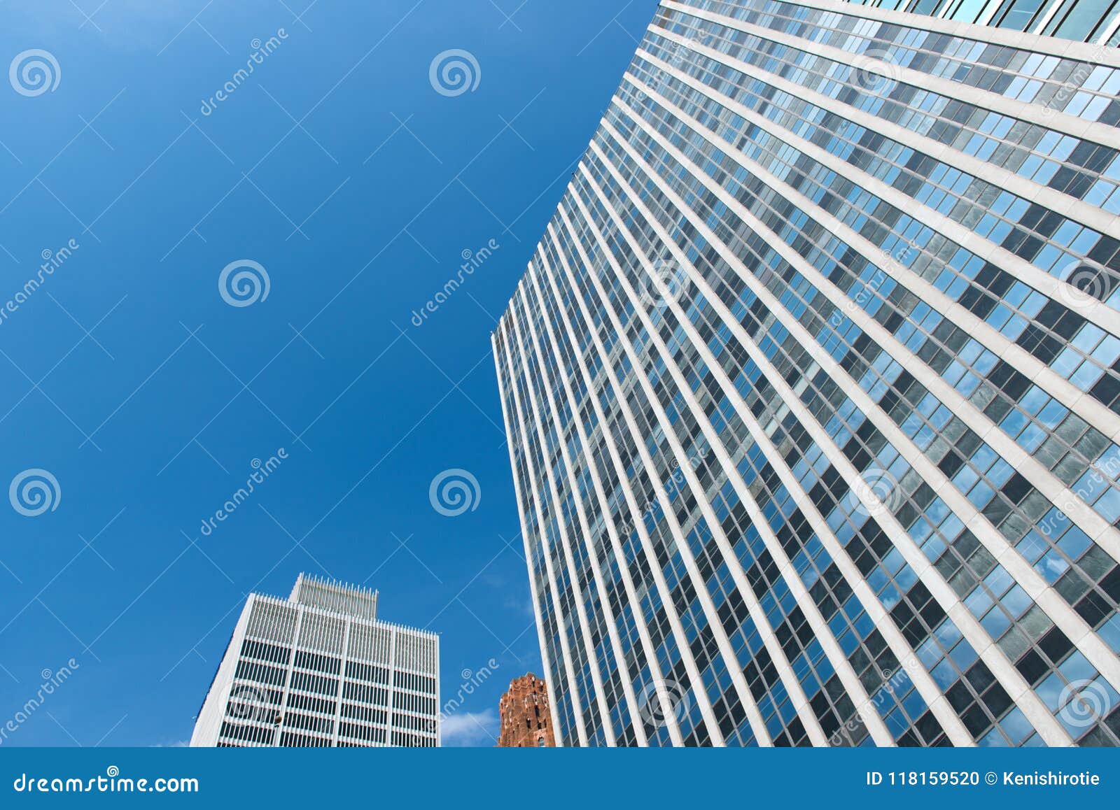 Skyscraper Against Blue Sky Stock Photo - Image of highrise, tall ...
