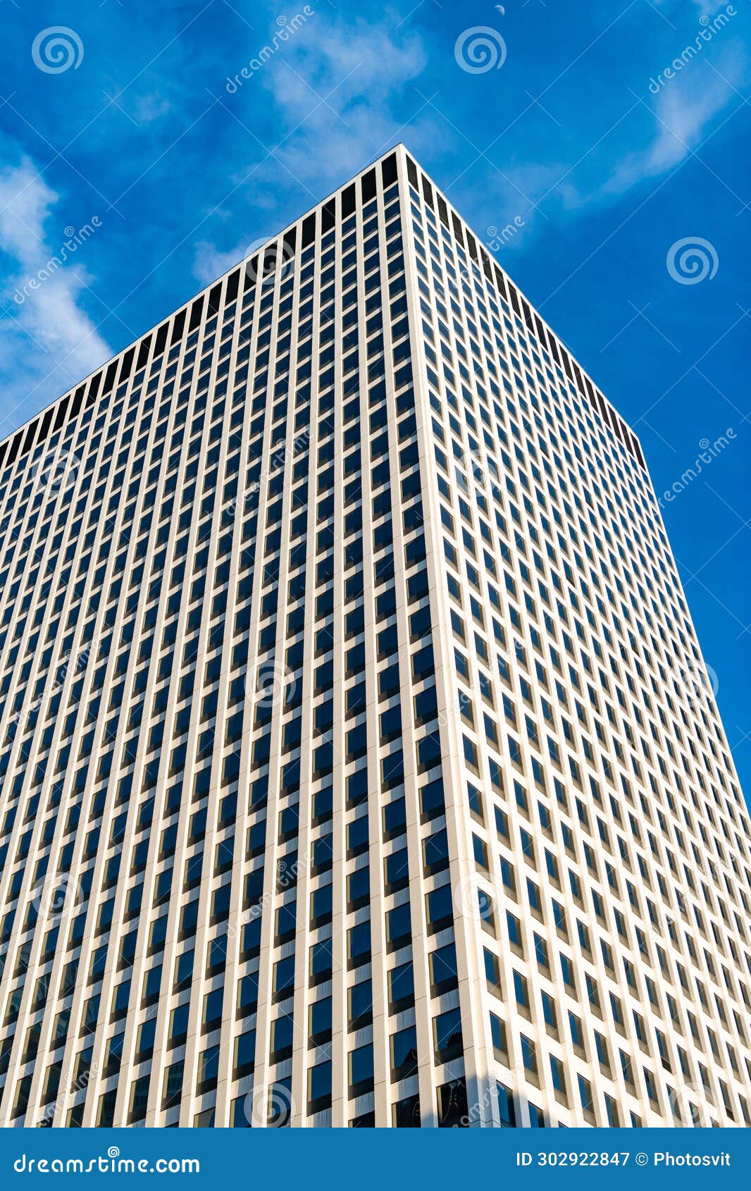 Skyscraper with Architectural Shape. Modern City Building. Skyscraper ...