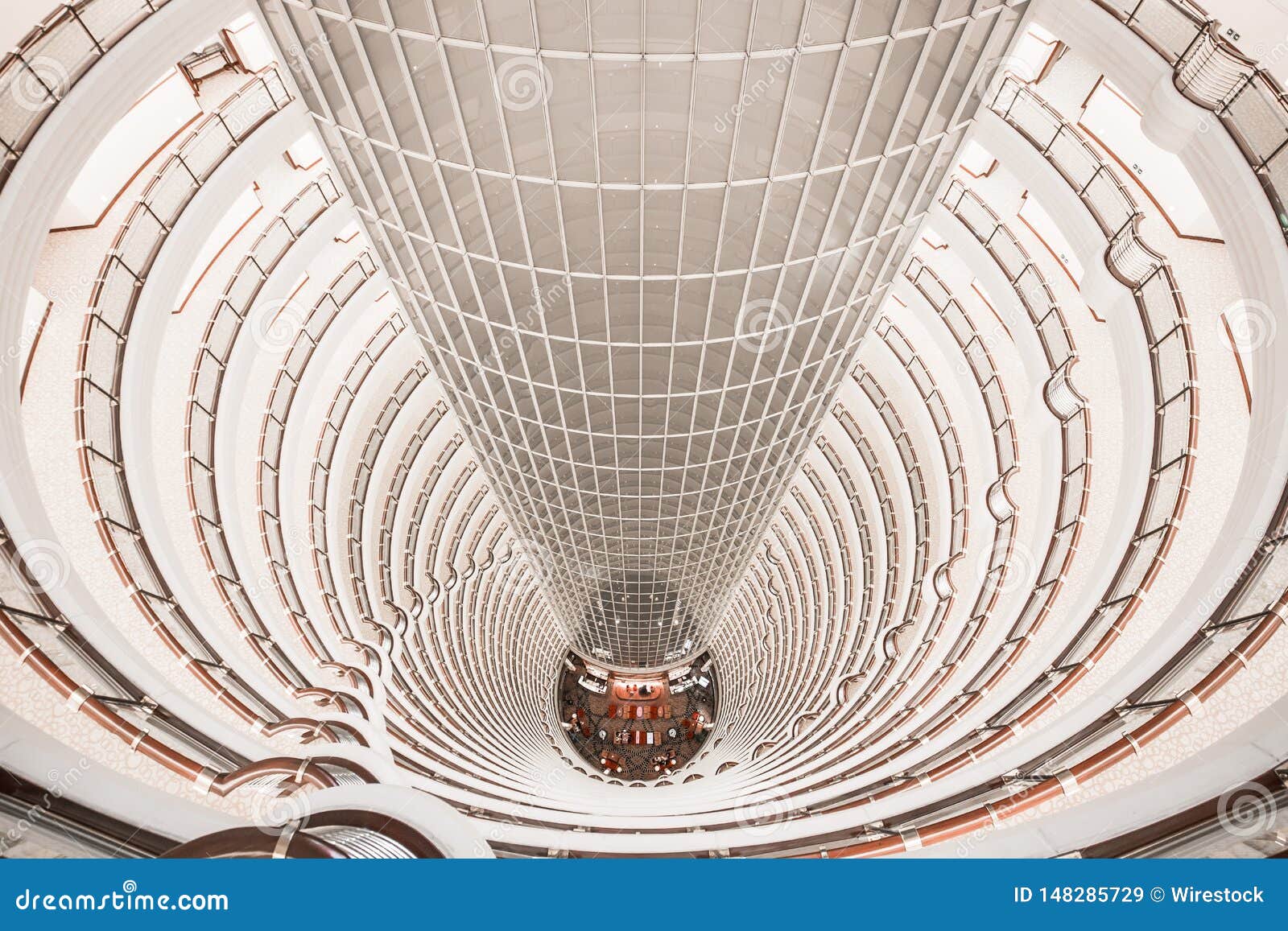 Skyscraper atrium stock image. Image of look, public - 148285729