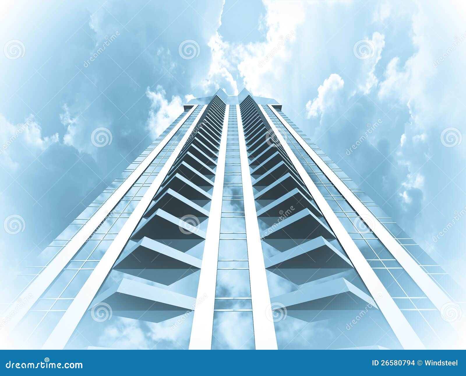 Skyscraper background stock illustration. Illustration of construction ...