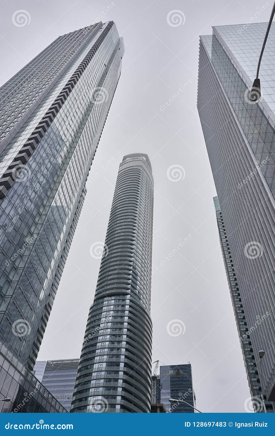 Skyscraper from below stock image. Image of financial - 128697483