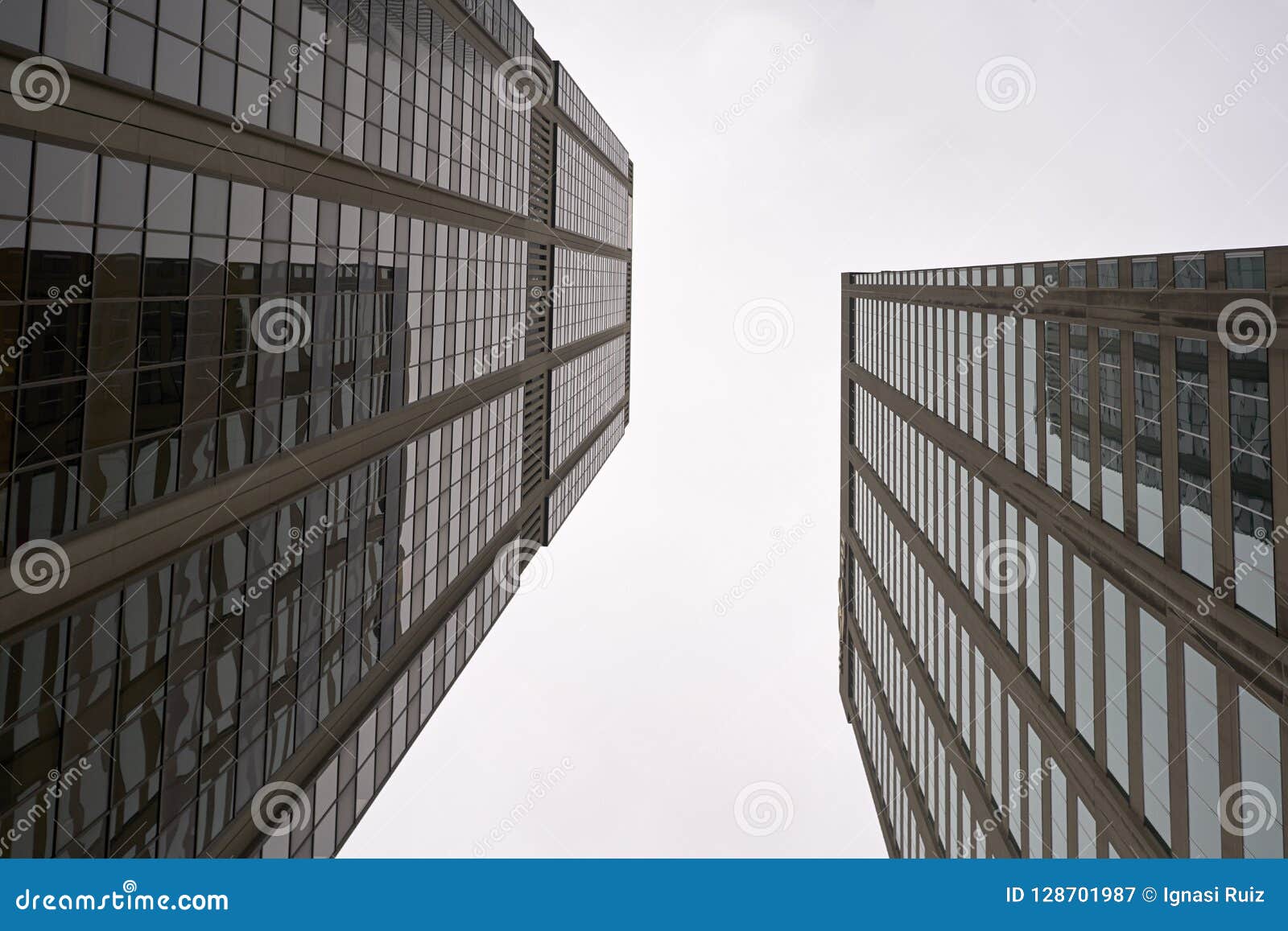 Skyscraper from below stock image. Image of look, architecture - 128701987
