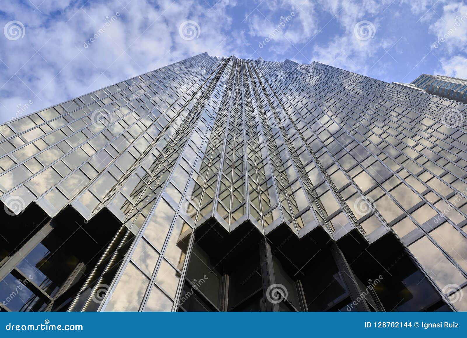 Skyscraper from below stock photo. Image of architecture - 128702144