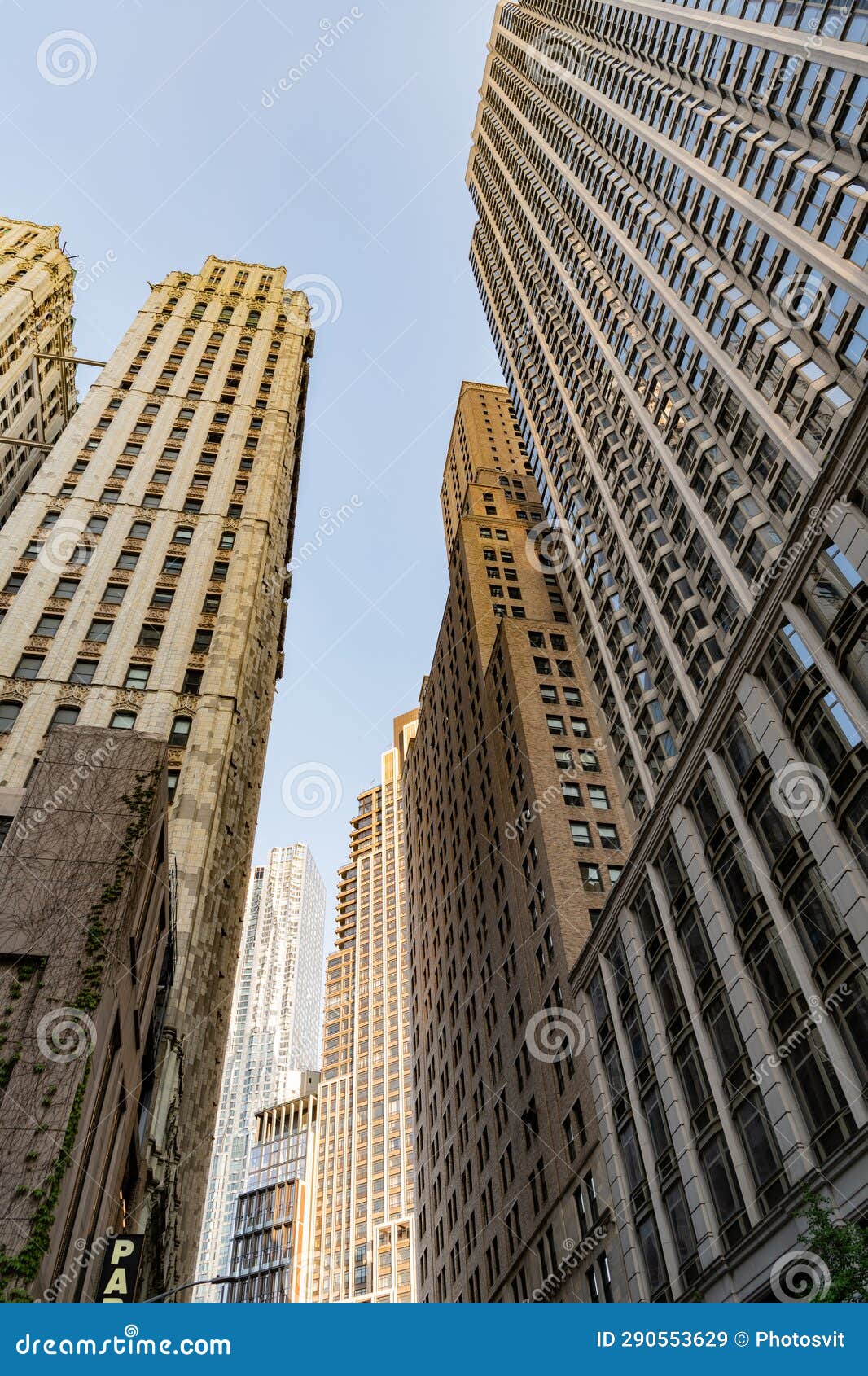 Skyscraper Building Architecture. Skyscraper with Exterior and Facade ...