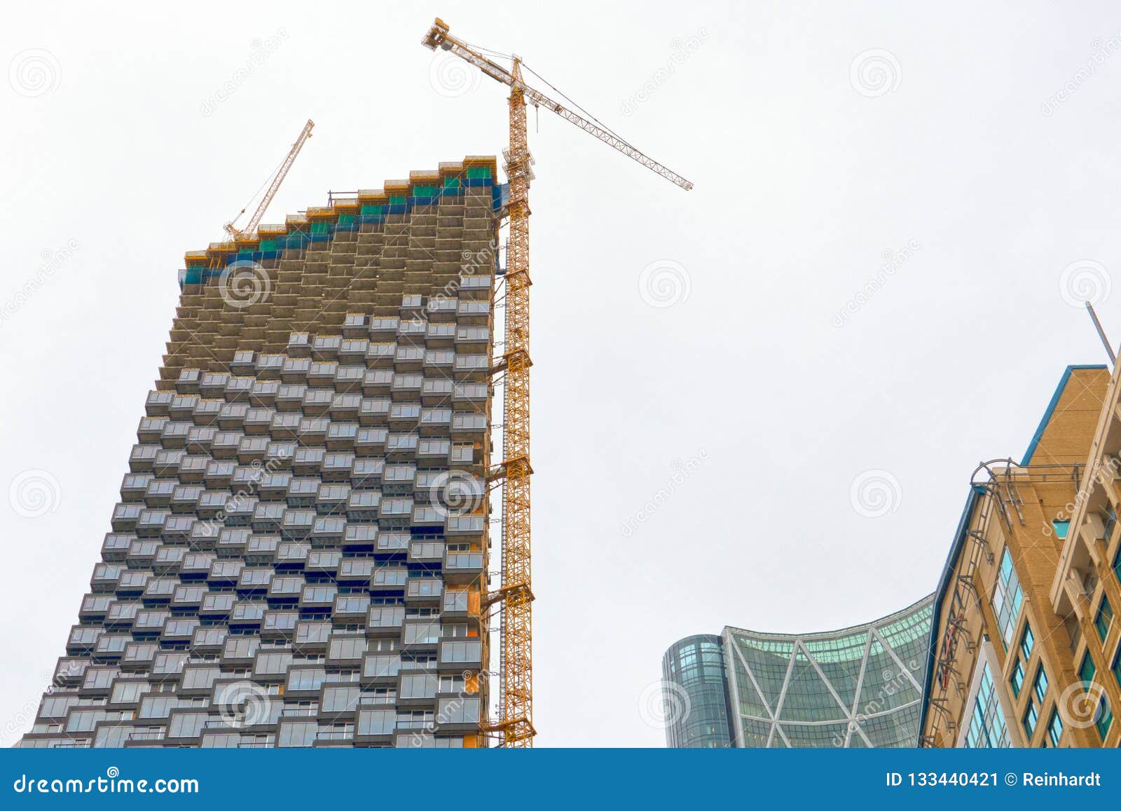 Skyscraper Building Construction, Calgary, Canada Editorial Photo ...
