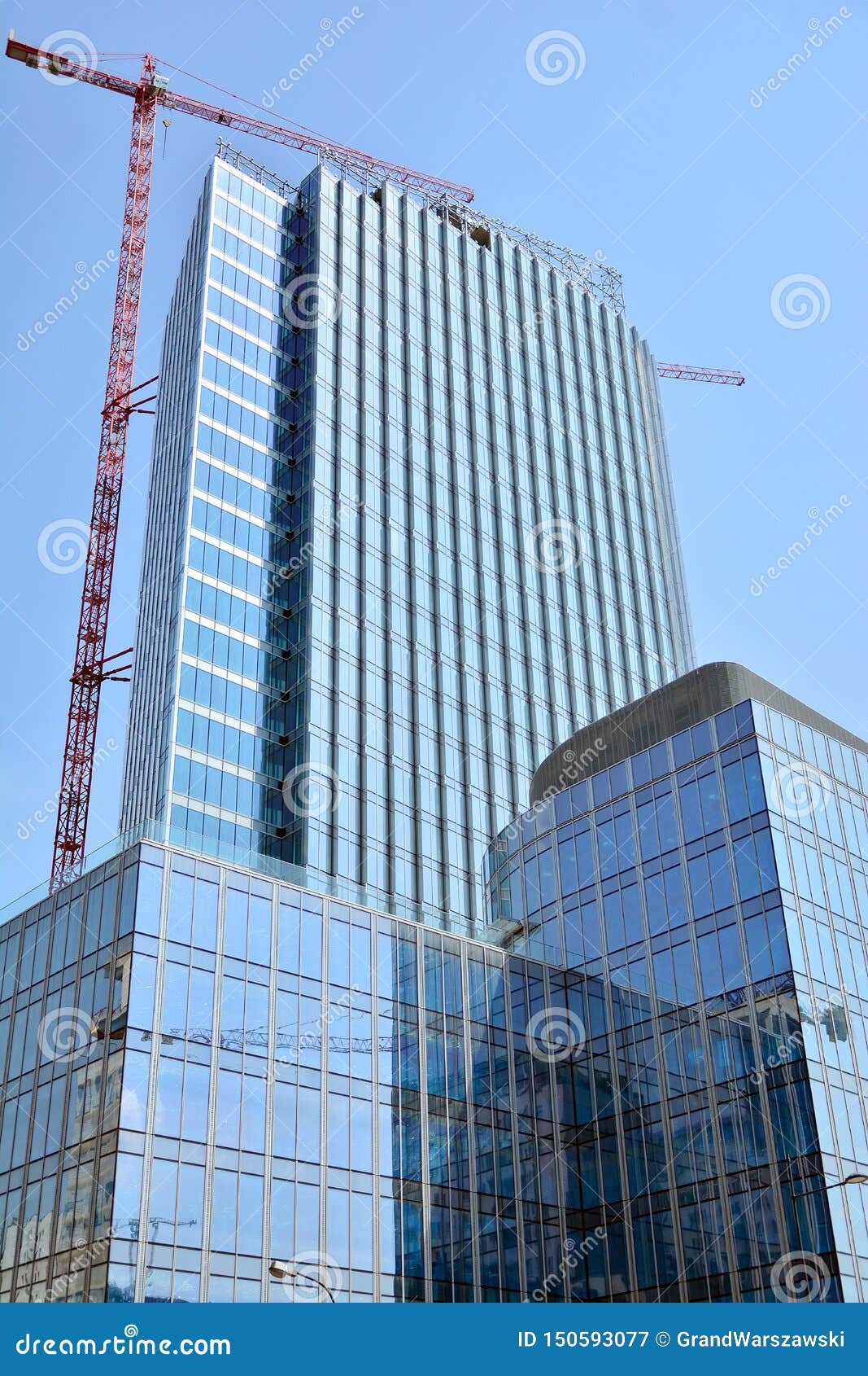 Skyscraper Building during Construction. Stock Image - Image of ...