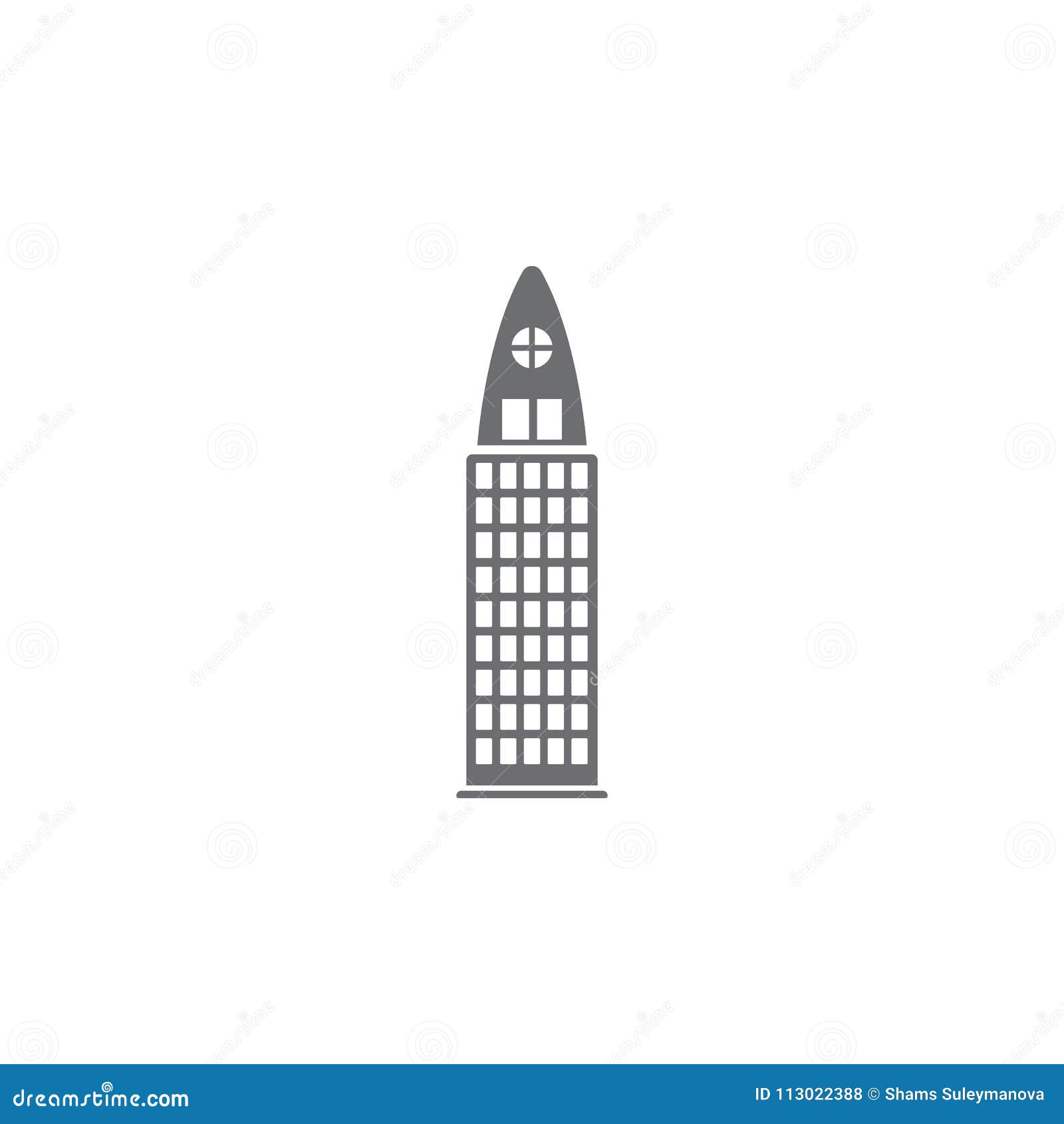 Skyscraper Building Icon. Simple Element Illustration. Skyscraper ...