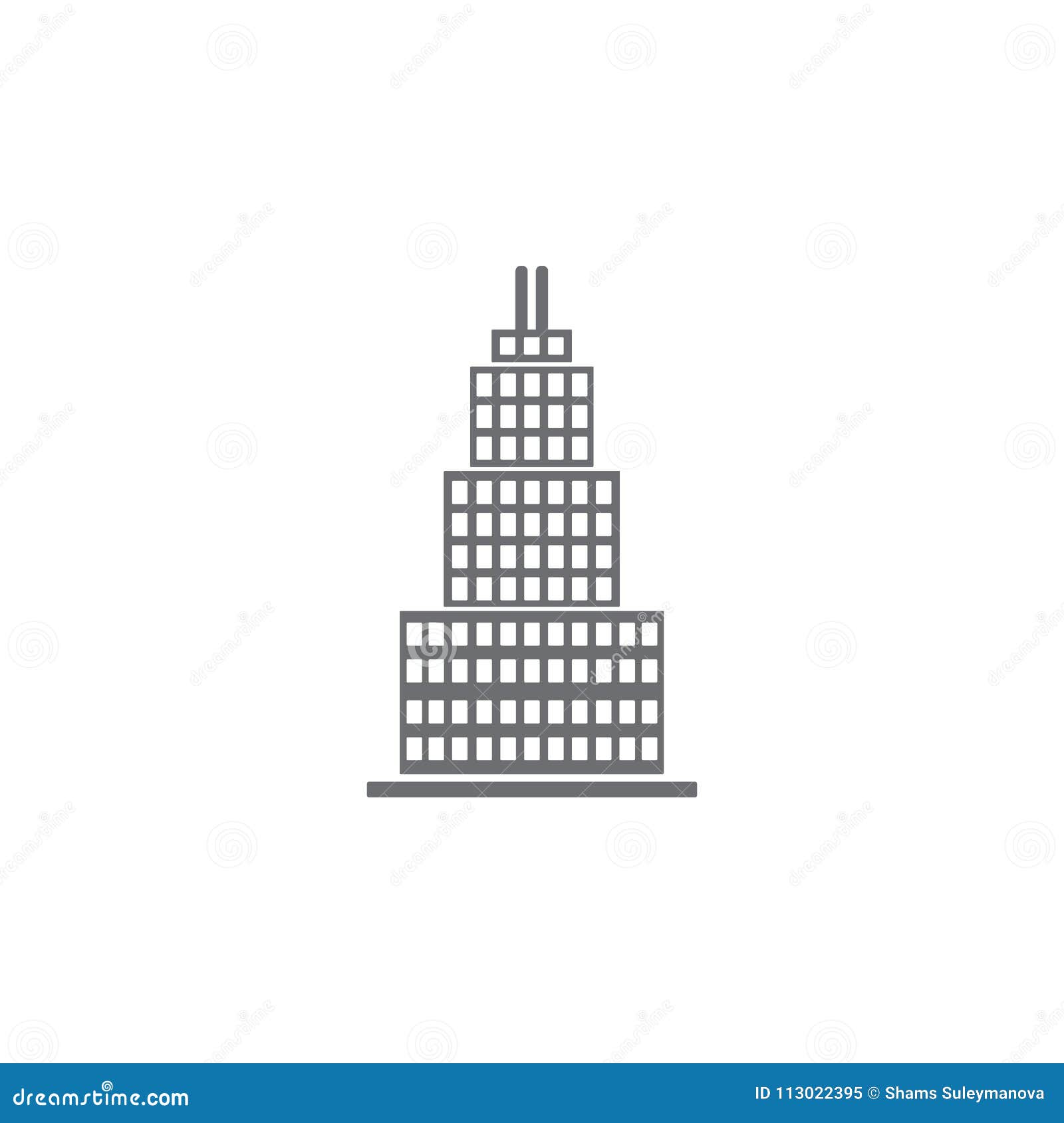 Skyscraper Building Icon. Simple Element Illustration. Skyscraper ...