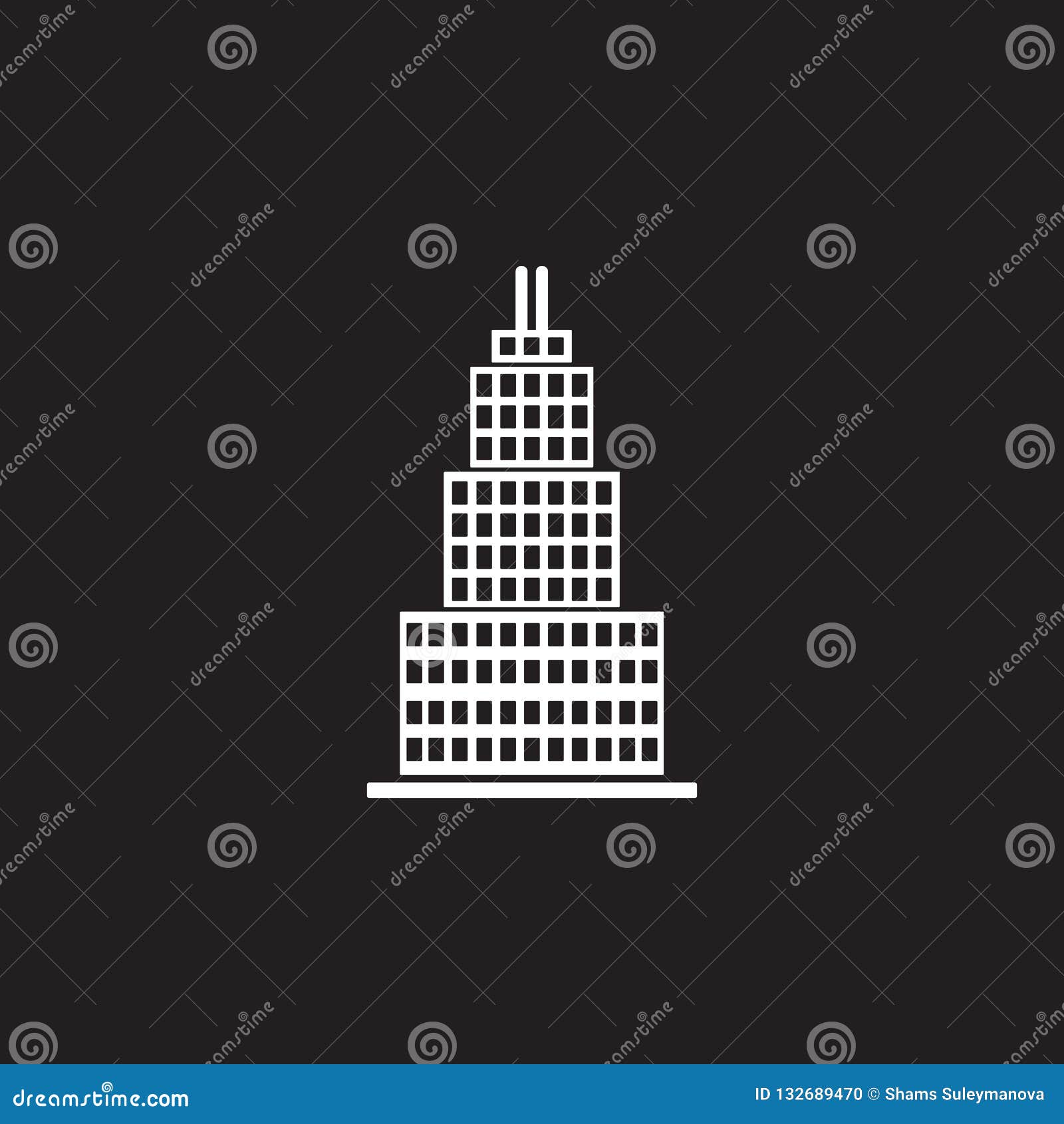 Skyscraper Building Icon. Simple Element Illustration. Skyscraper ...