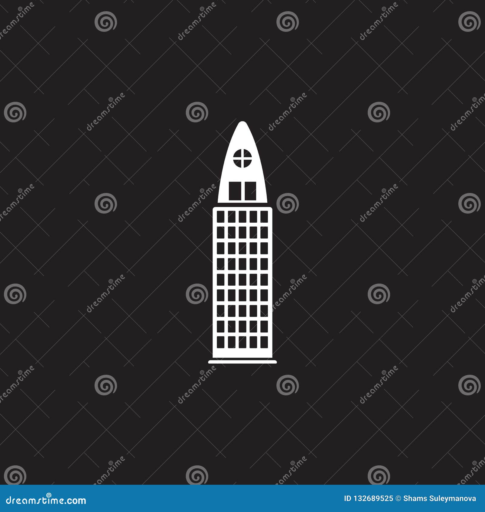 Skyscraper Building Icon. Simple Element Illustration. Skyscraper ...
