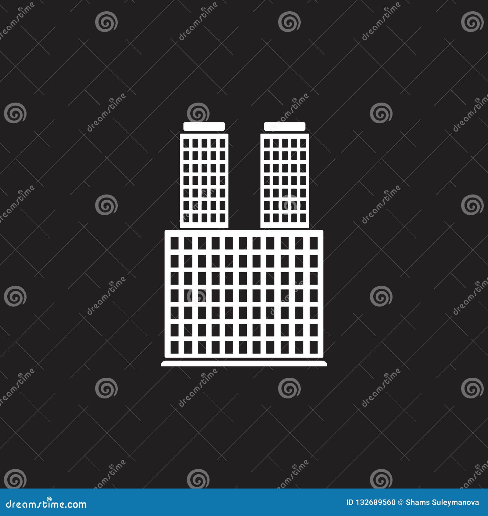 Skyscraper Building Icon. Simple Element Illustration. Skyscraper ...