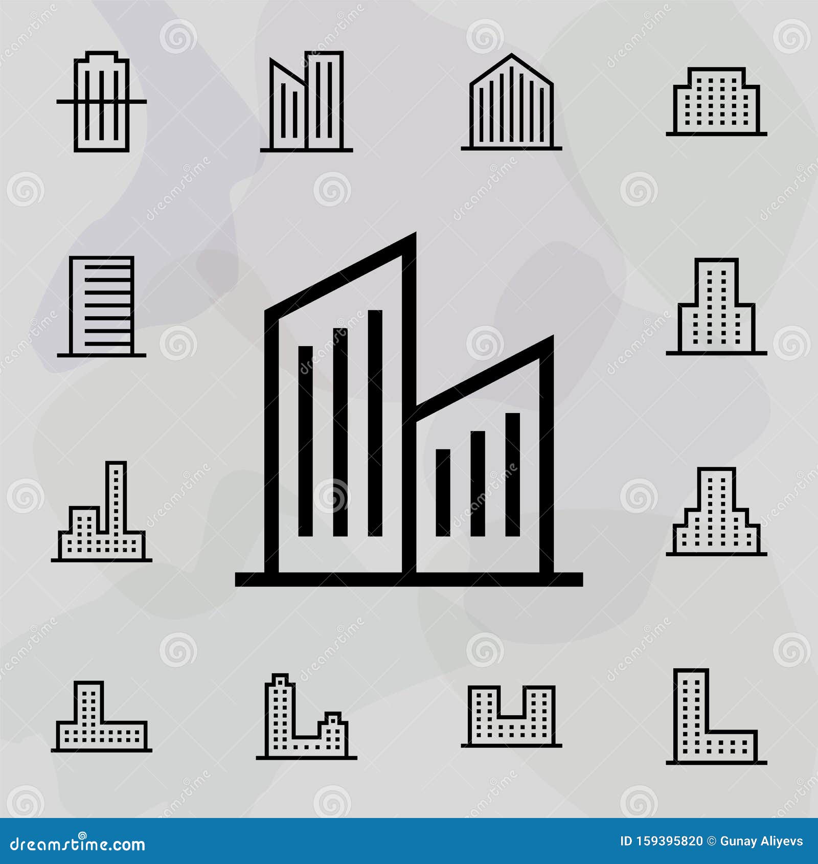 Skyscraper, Building Icon. Universal Set of Building for Website Design ...
