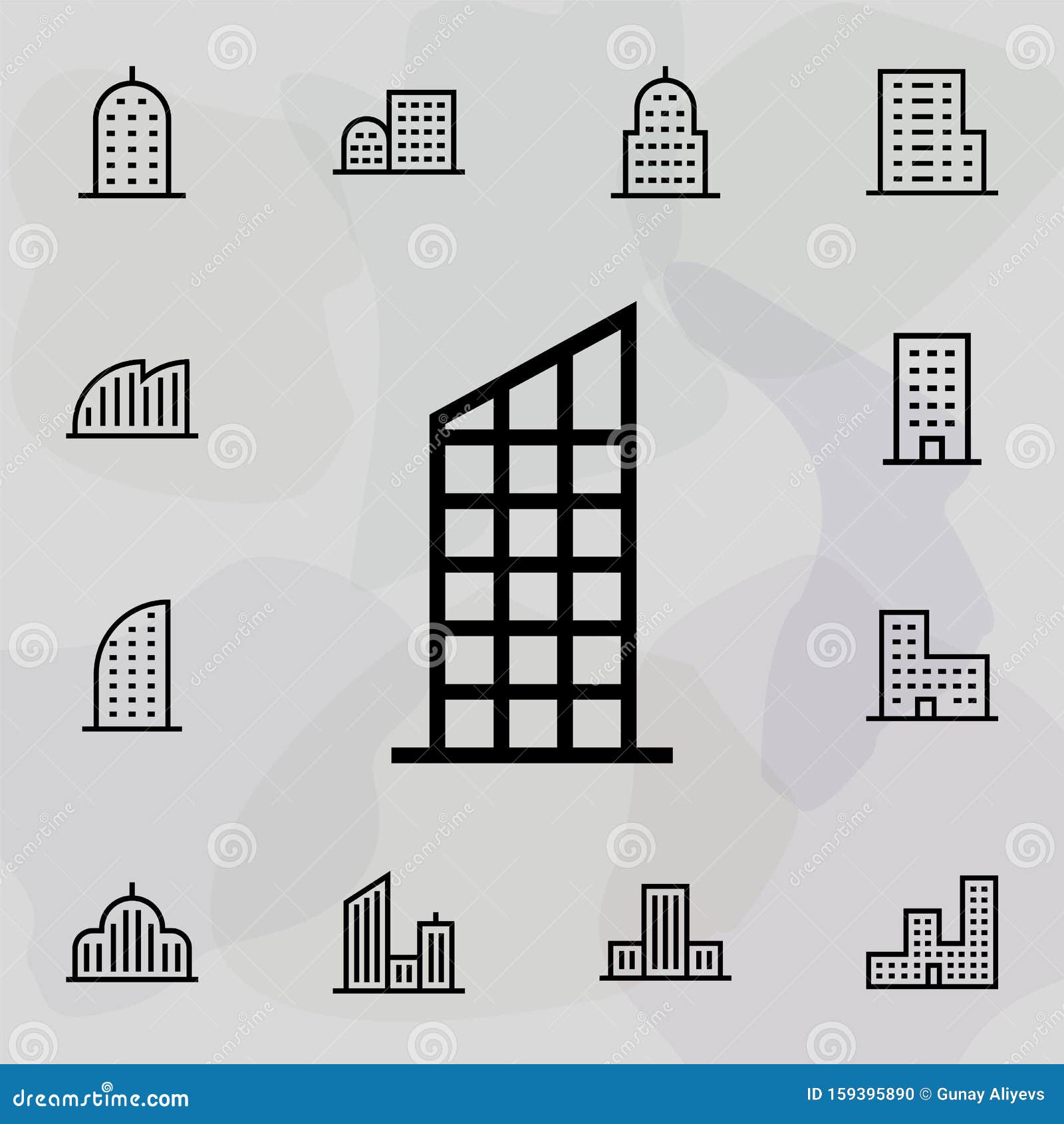 Skyscraper, Building Icon. Universal Set of Building for Website Design ...