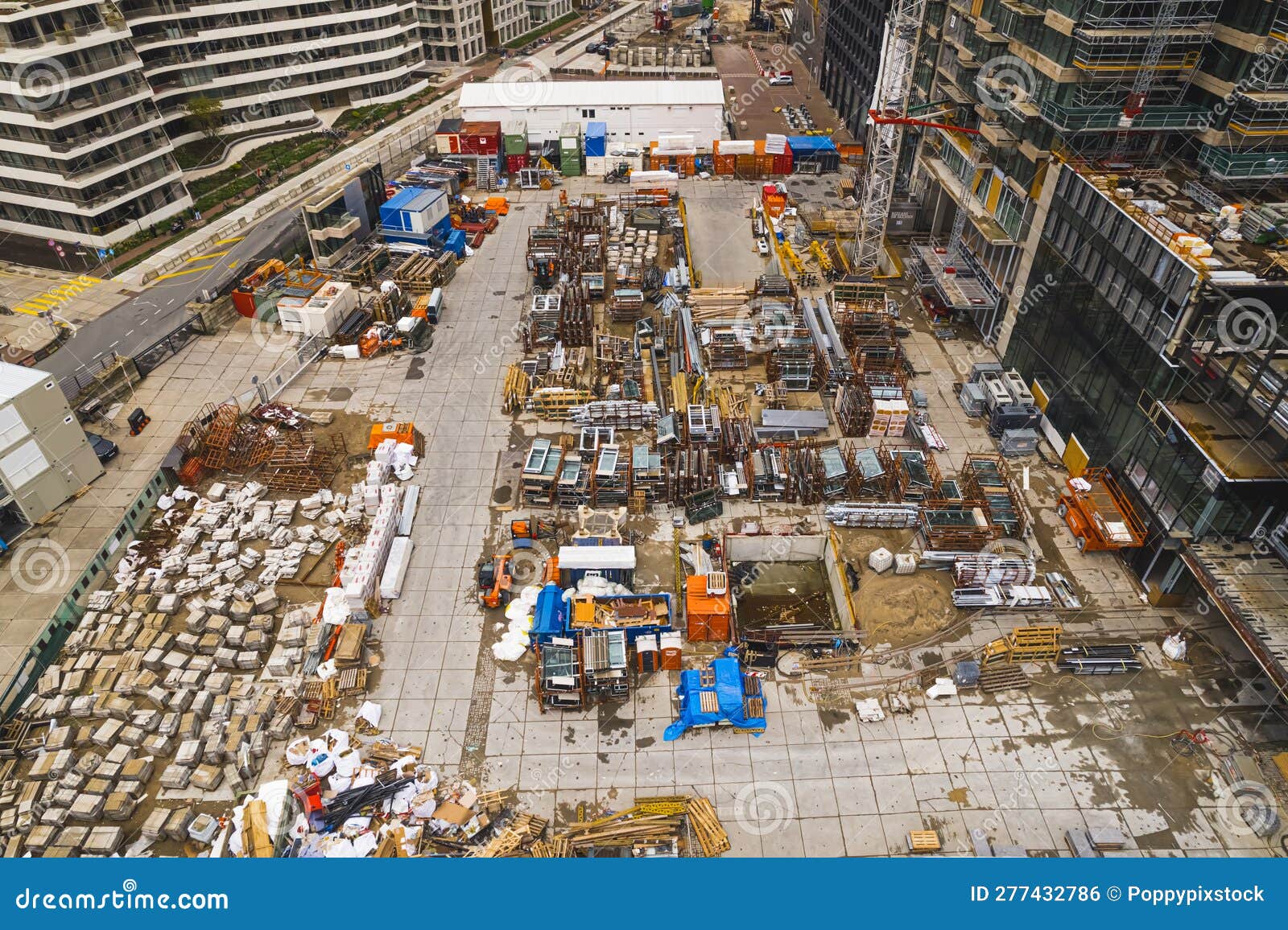 Skyscraper building site stock photo. Image of urban - 277432786