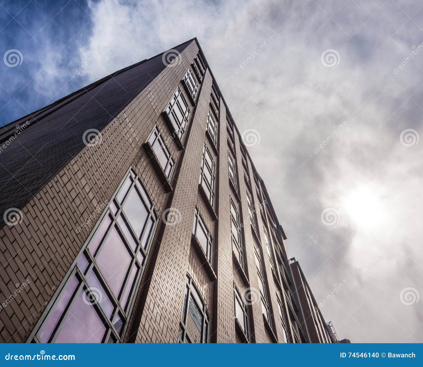 Skyscraper Building and Sky View Stock Photo - Image of life, district ...