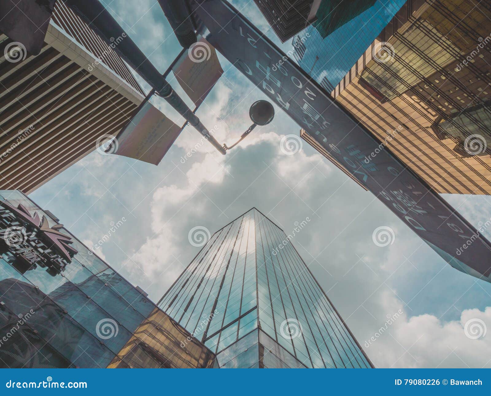 Skyscraper Building and Sky View Stock Photo - Image of financial ...