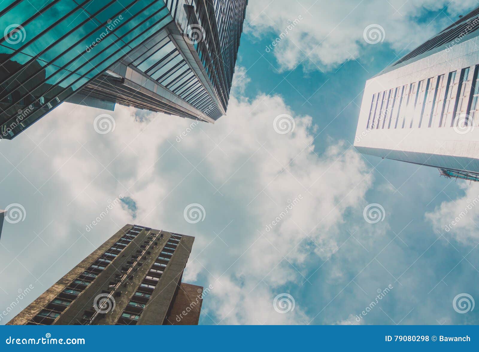 Skyscraper Building and Sky View Stock Photo - Image of architecture ...