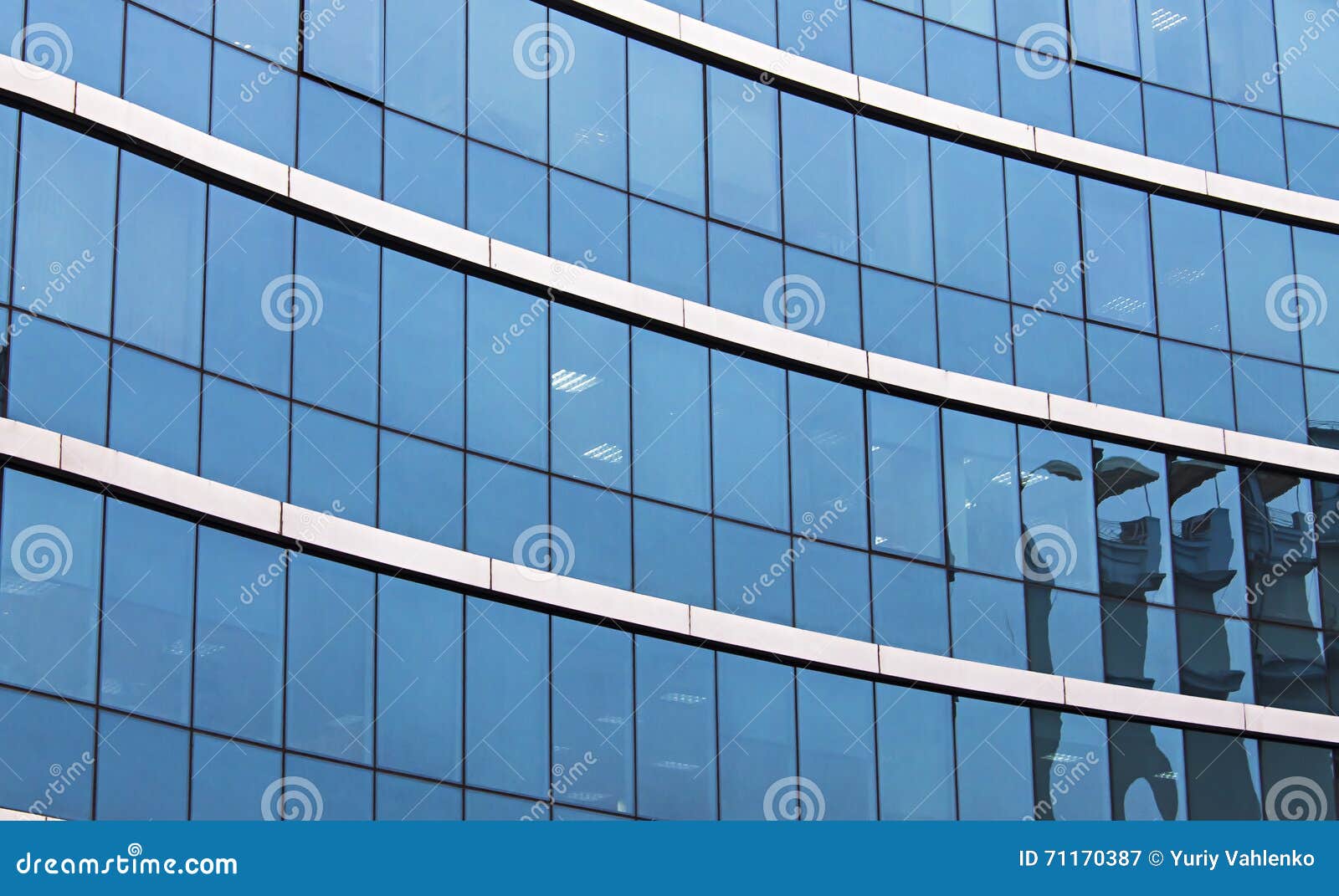 Skyscraper Building Windows and Sky Reflection in Windows Stock Image ...