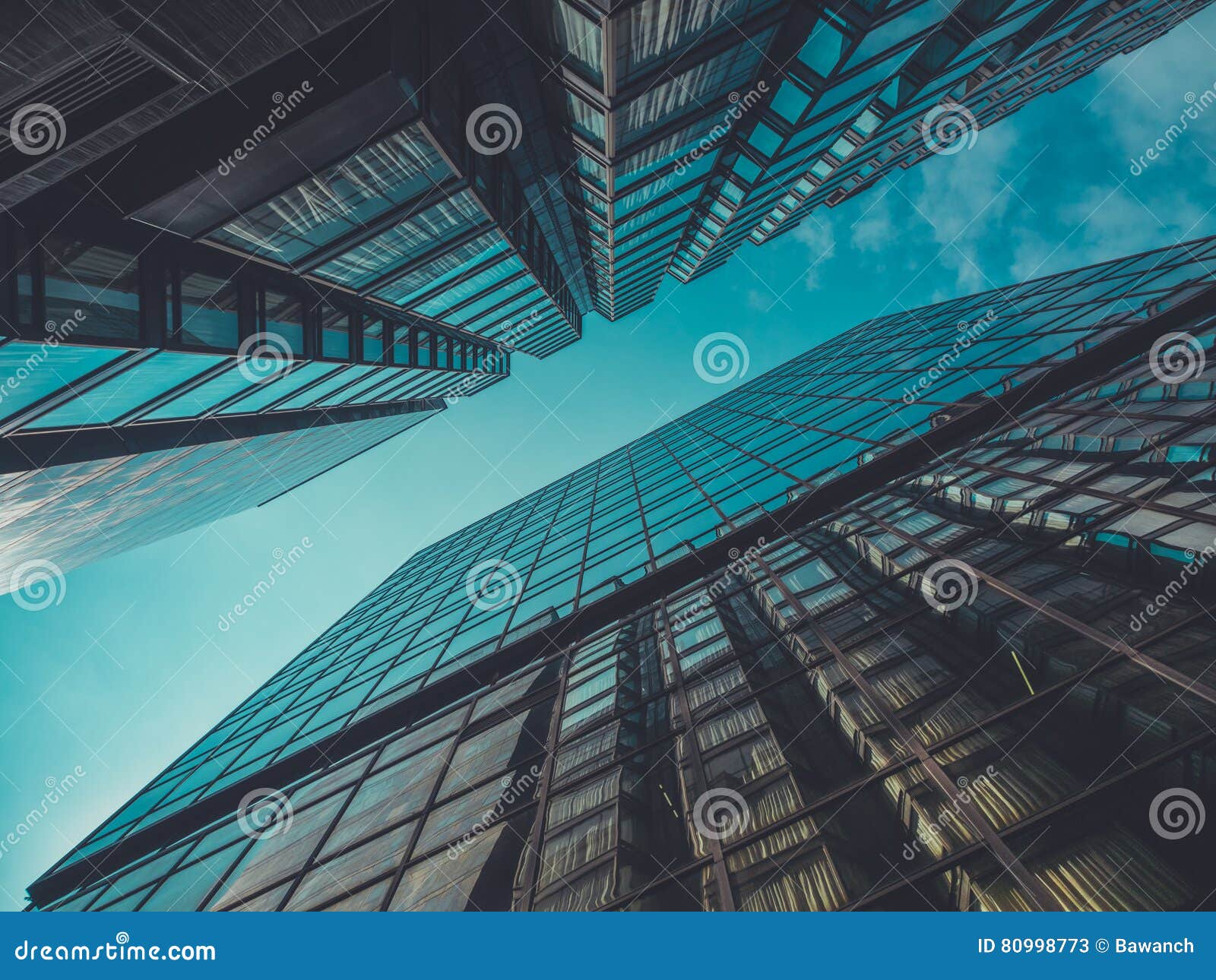 Skyscraper Buildings and Sky View Stock Image - Image of cloudscape ...