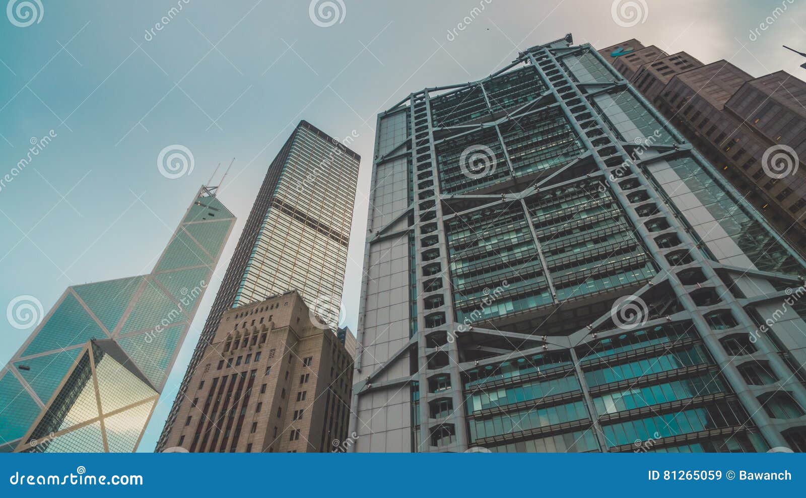 Skyscraper Buildings and Sky View Stock Image - Image of industry, city ...