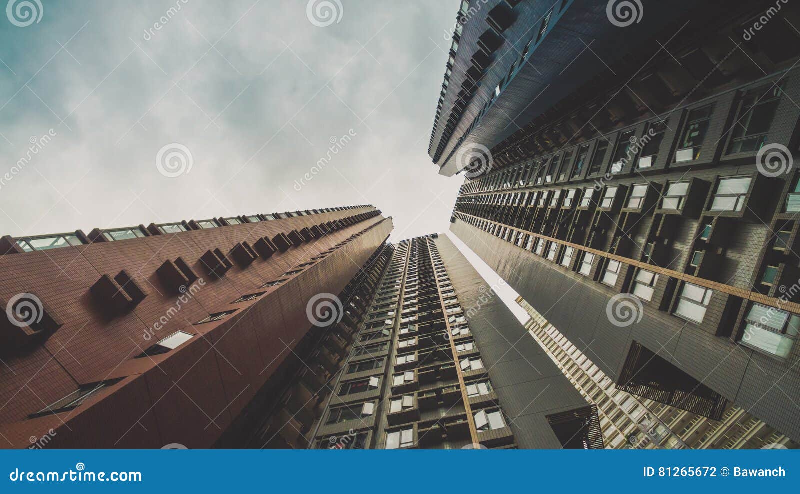 Skyscraper Buildings and Sky View Stock Photo - Image of building ...