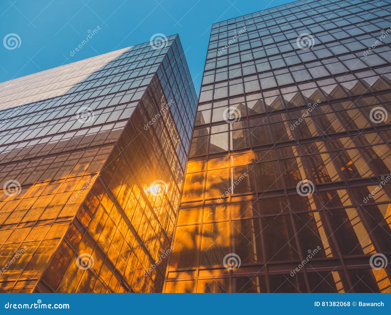 Skyscraper Buildings and Sky View Stock Photo - Image of office, city ...