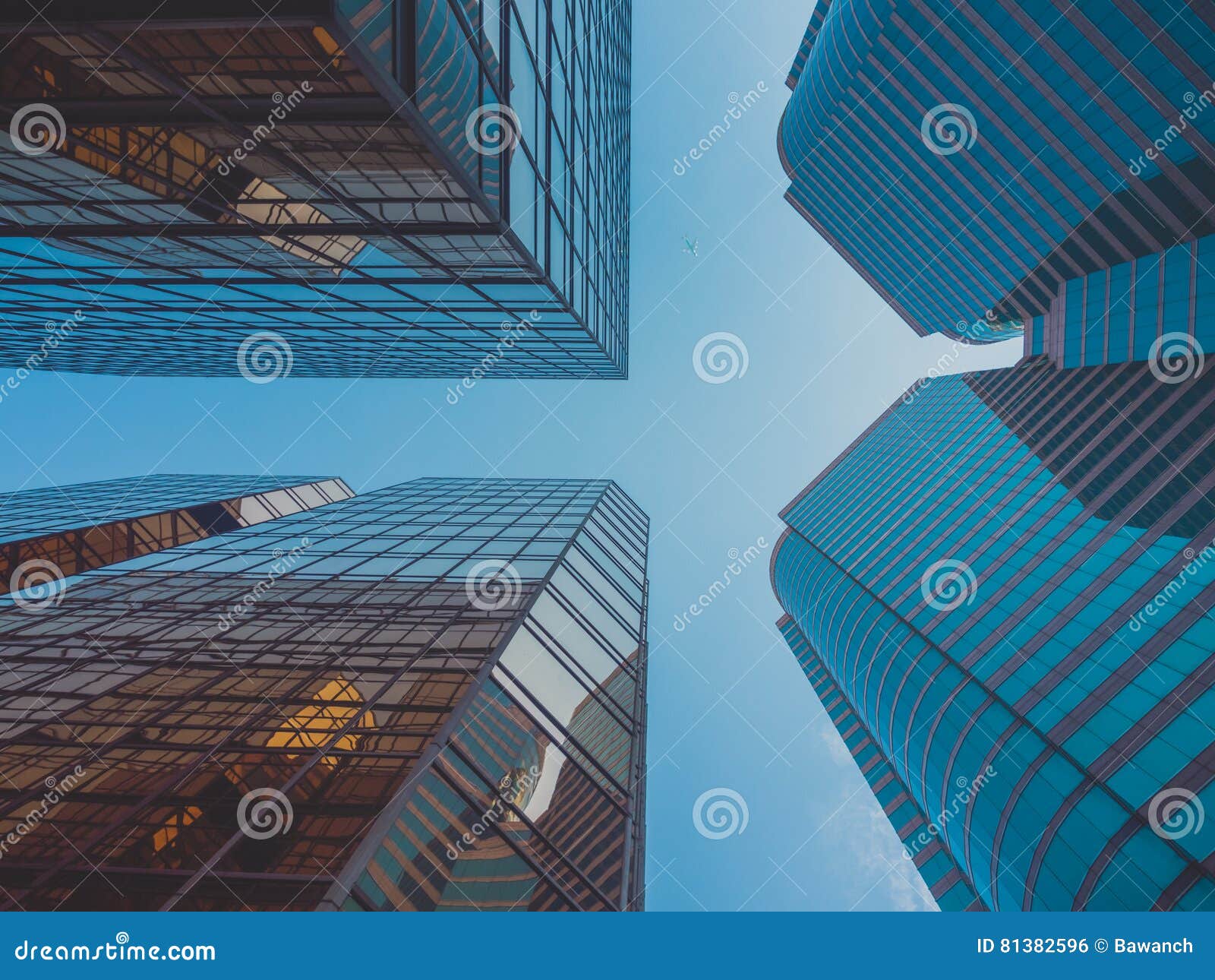 Skyscraper Buildings and Sky View Stock Photo - Image of building ...