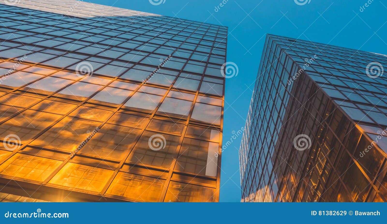 Skyscraper Buildings and Sky View Stock Image - Image of built, glass ...