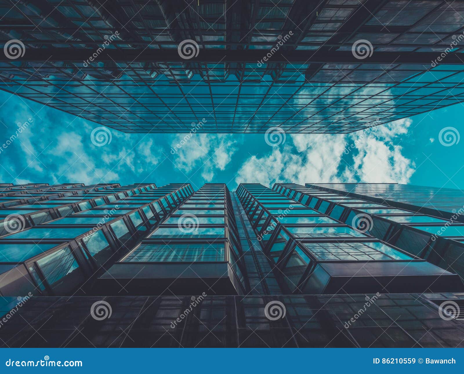 Skyscraper Buildings and Sky View Stock Image - Image of large ...