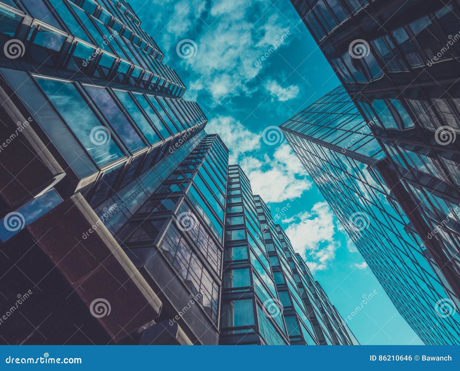 Skyscraper Buildings and Sky View Stock Photo - Image of finance, high ...