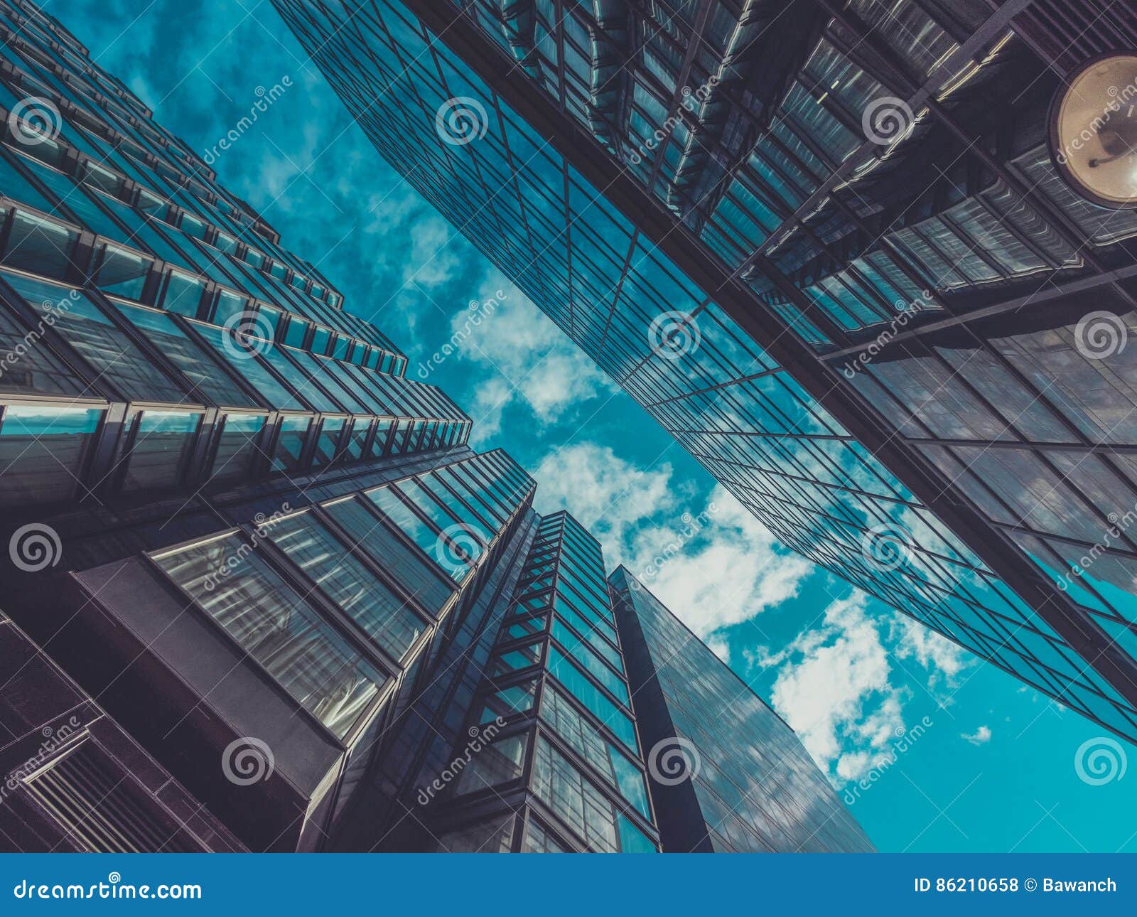 Skyscraper Buildings and Sky View Stock Photo - Image of futuristic ...