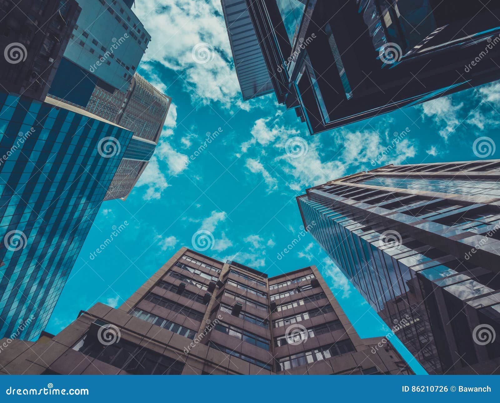 Skyscraper Buildings and Sky View Stock Photo - Image of futuristic ...