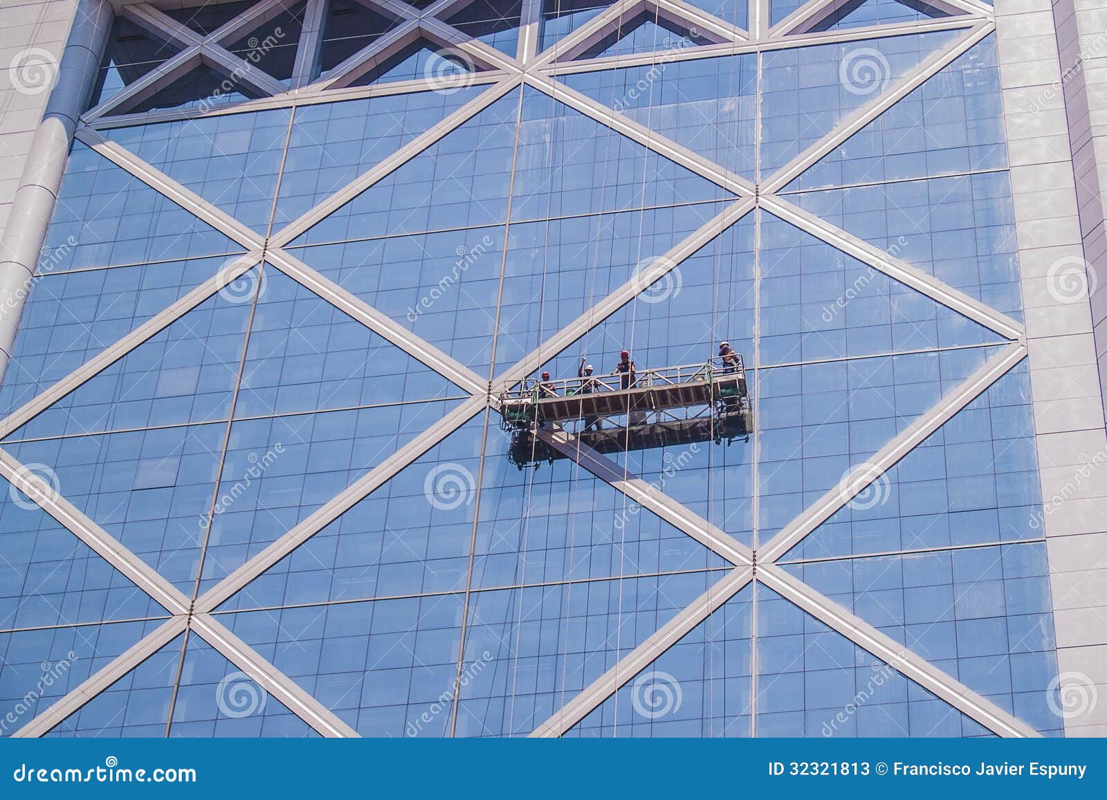 Skyscraper cleaners editorial stock photo. Image of clean - 32321813
