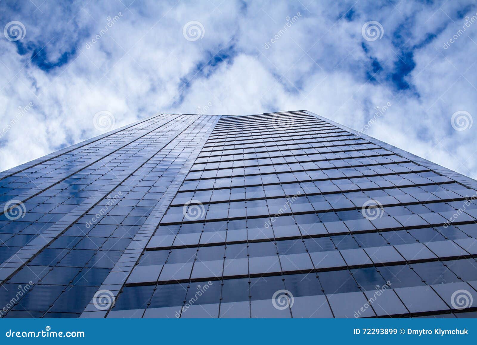 Skyscraper & clouds stock image. Image of design - 72293899