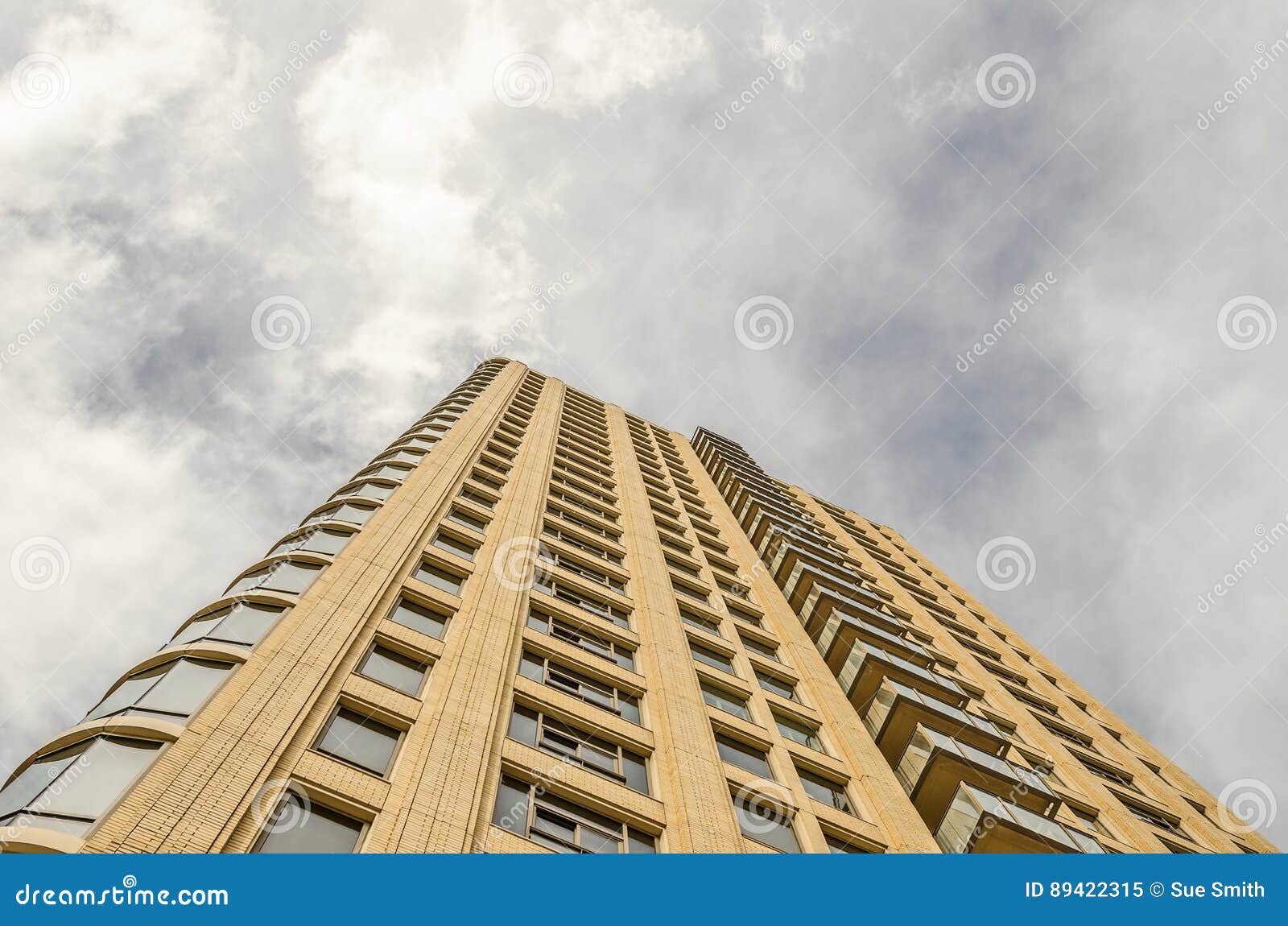 Skyscraper in the Clouds stock image. Image of contemporary - 89422315