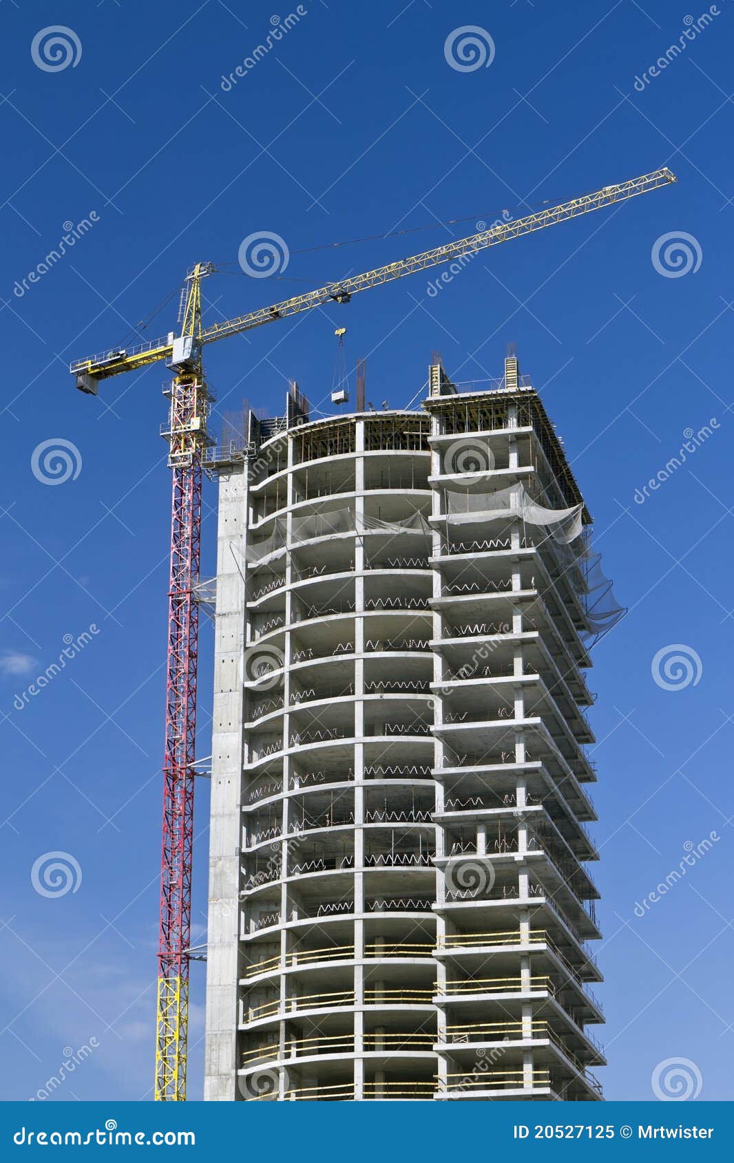 Skyscraper in construction stock image. Image of growth - 20527125