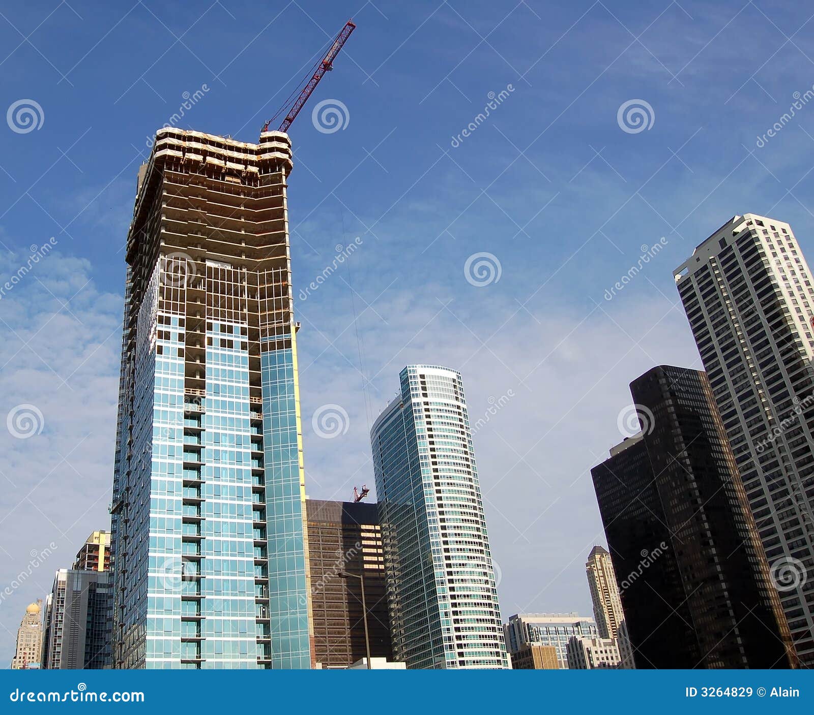Skyscraper in construction stock image. Image of built - 3264829